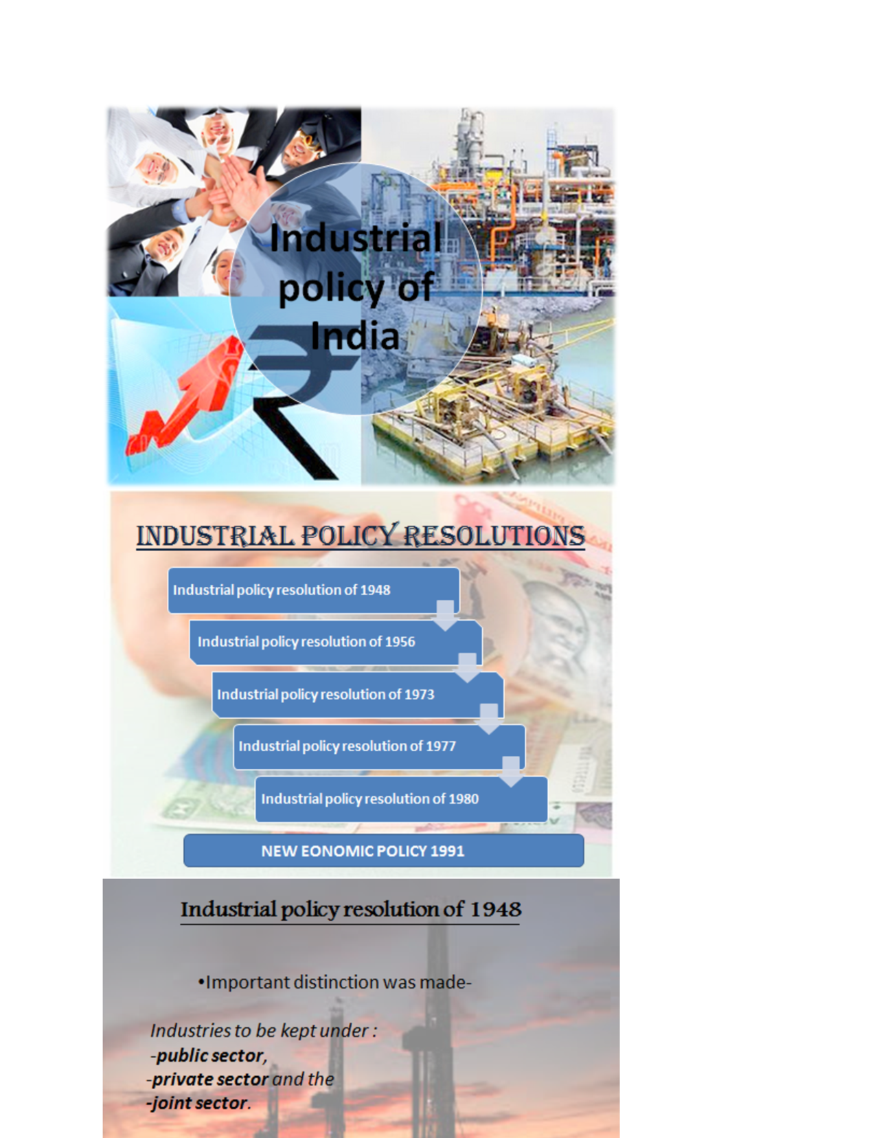 Industrial policy of india - Docsity