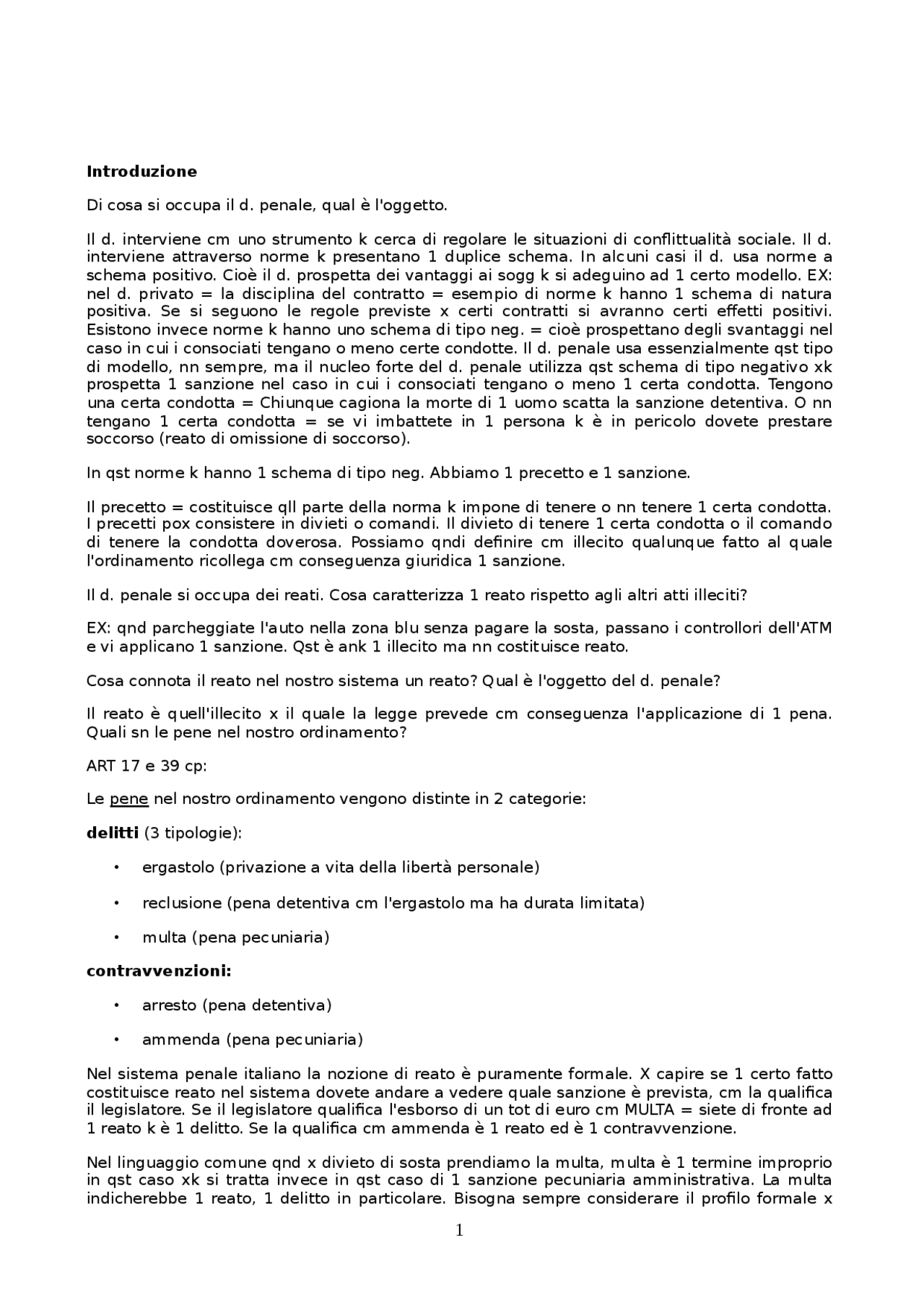Diritto Penale Lezioni E Riassunto Libro Docsity