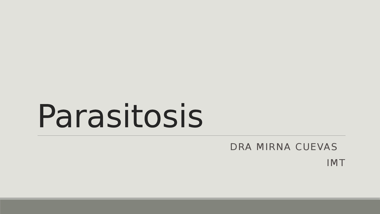 Parásitos Libro Murray Diapositivas De Microbiología Docsity