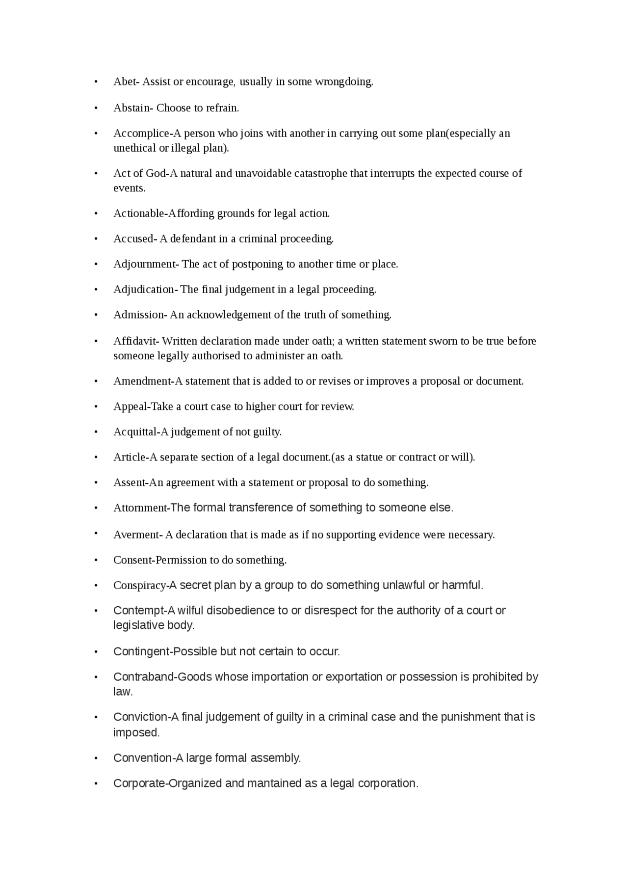 Some Legal Important English Legal Words Docsity some-legal-important-english-legal-words-docsity