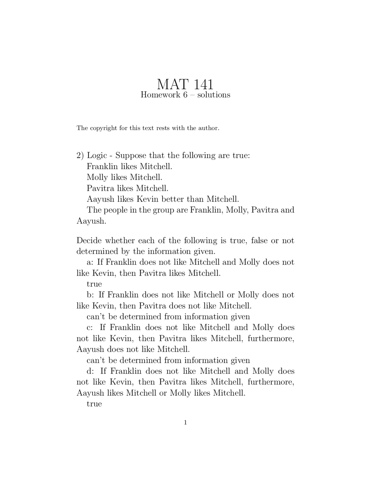 Euclidean Geometry Exercise Solutions 6 Docsity