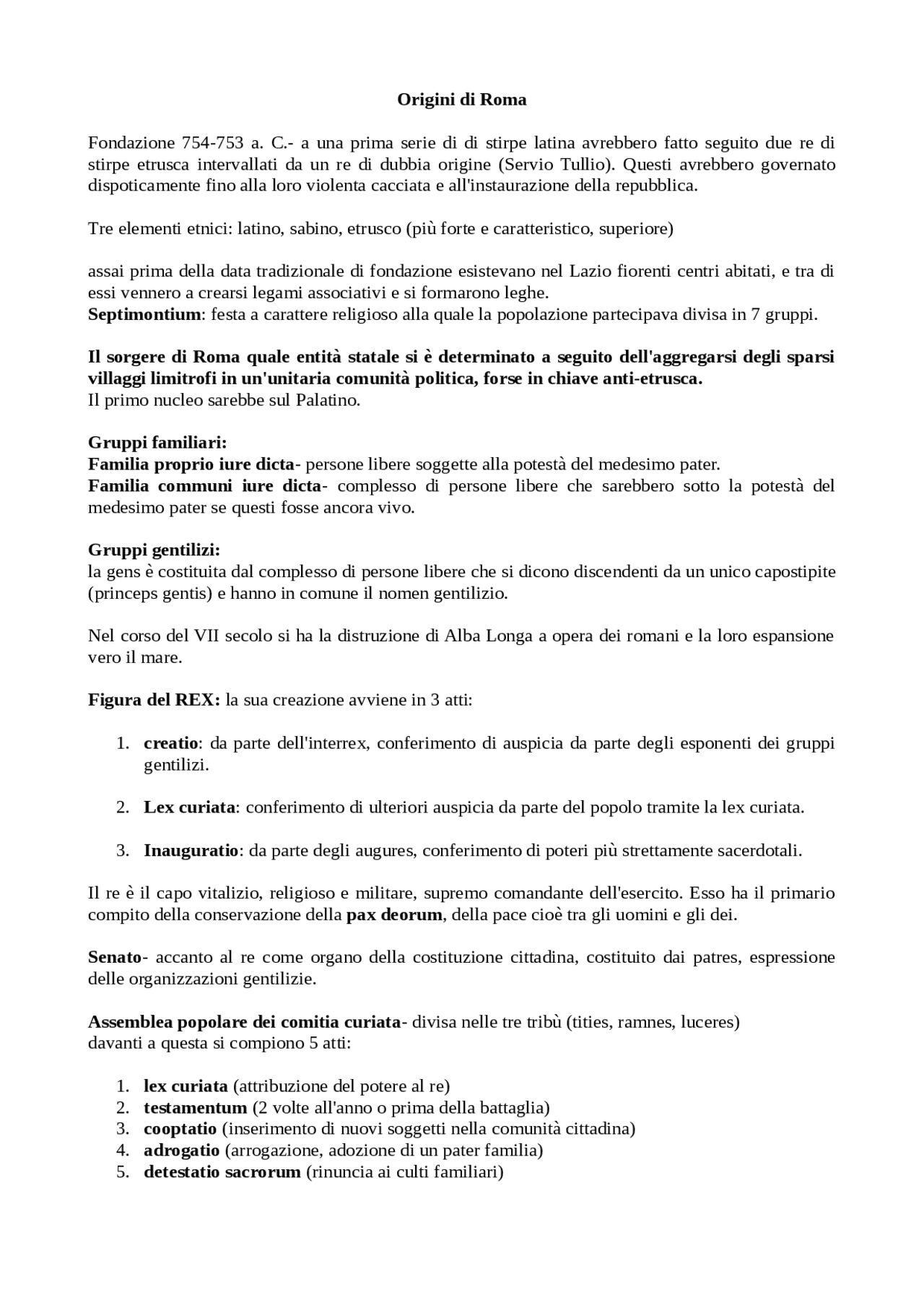 Storia Del Diritto Romano Docsity