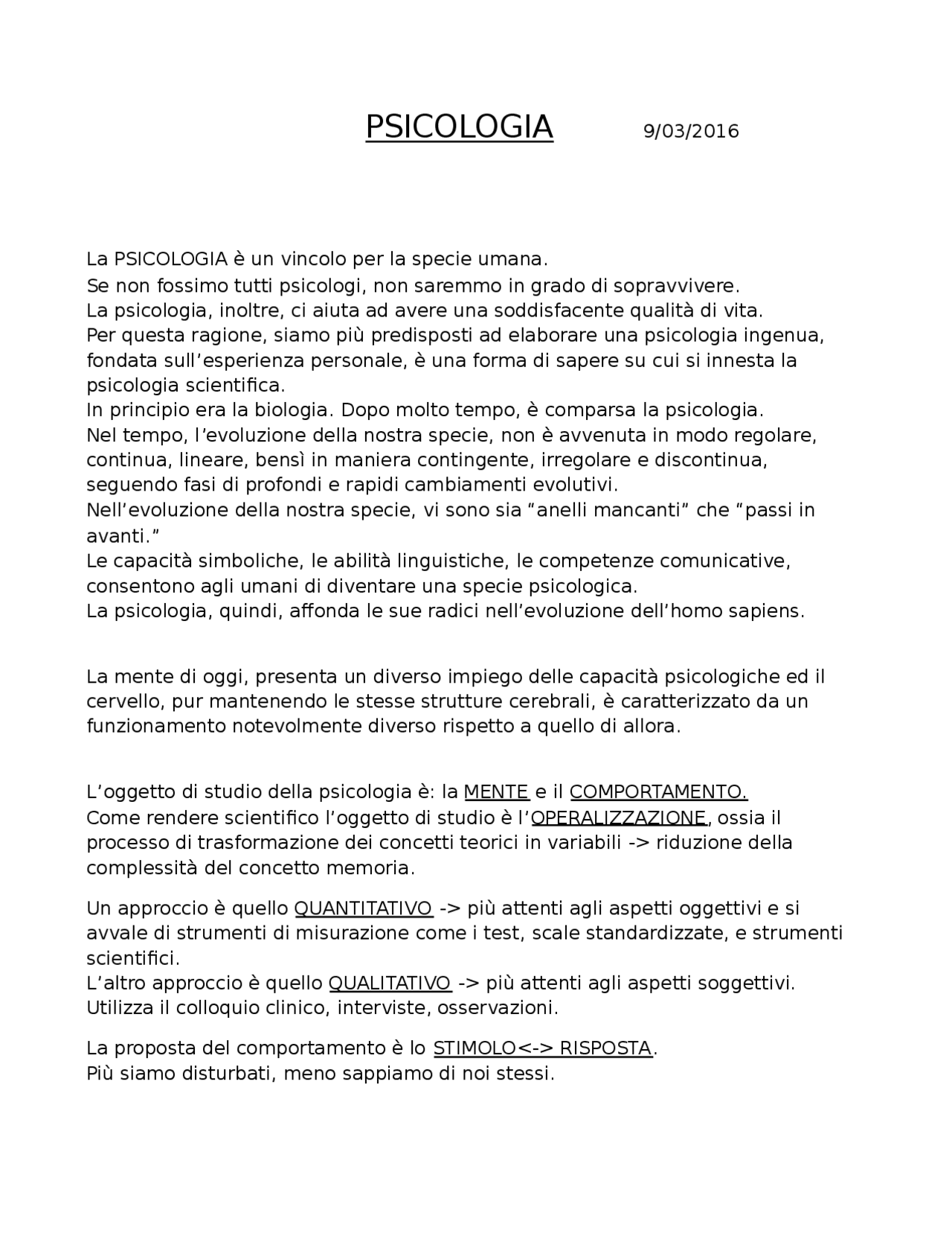 Libro Psicologia Generale Appunti Di Psicologia Generale Docsity