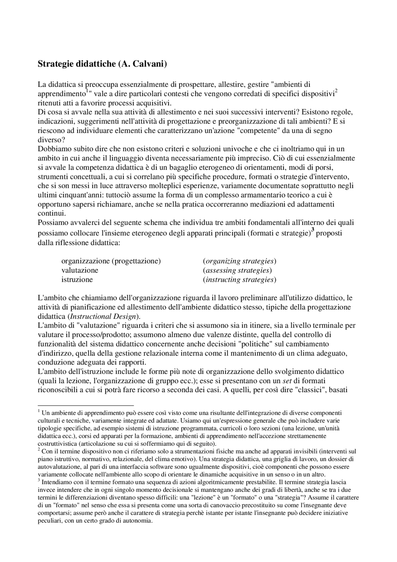 Strategie Didattiche Docsity