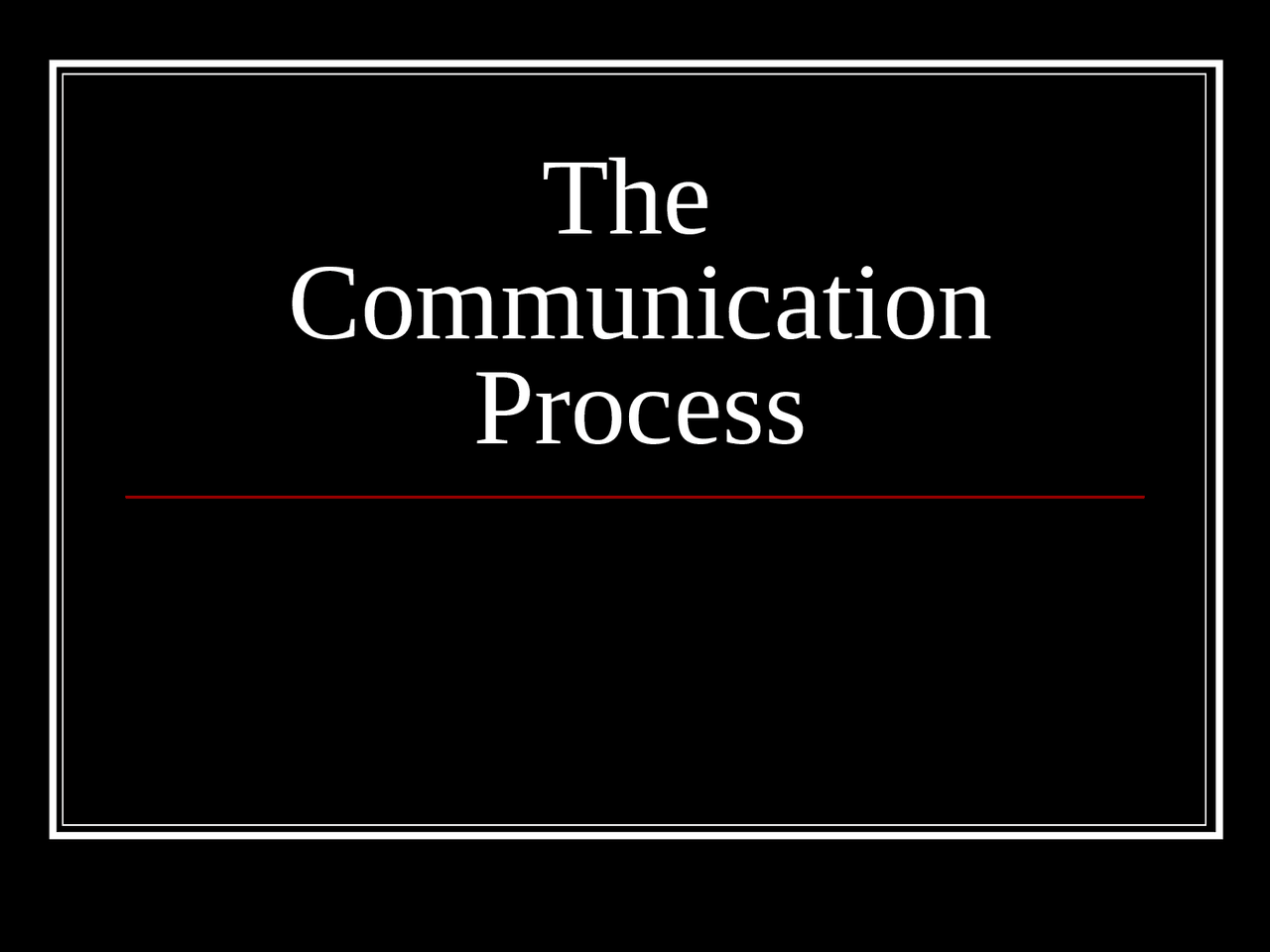 Communication Process Docsity
