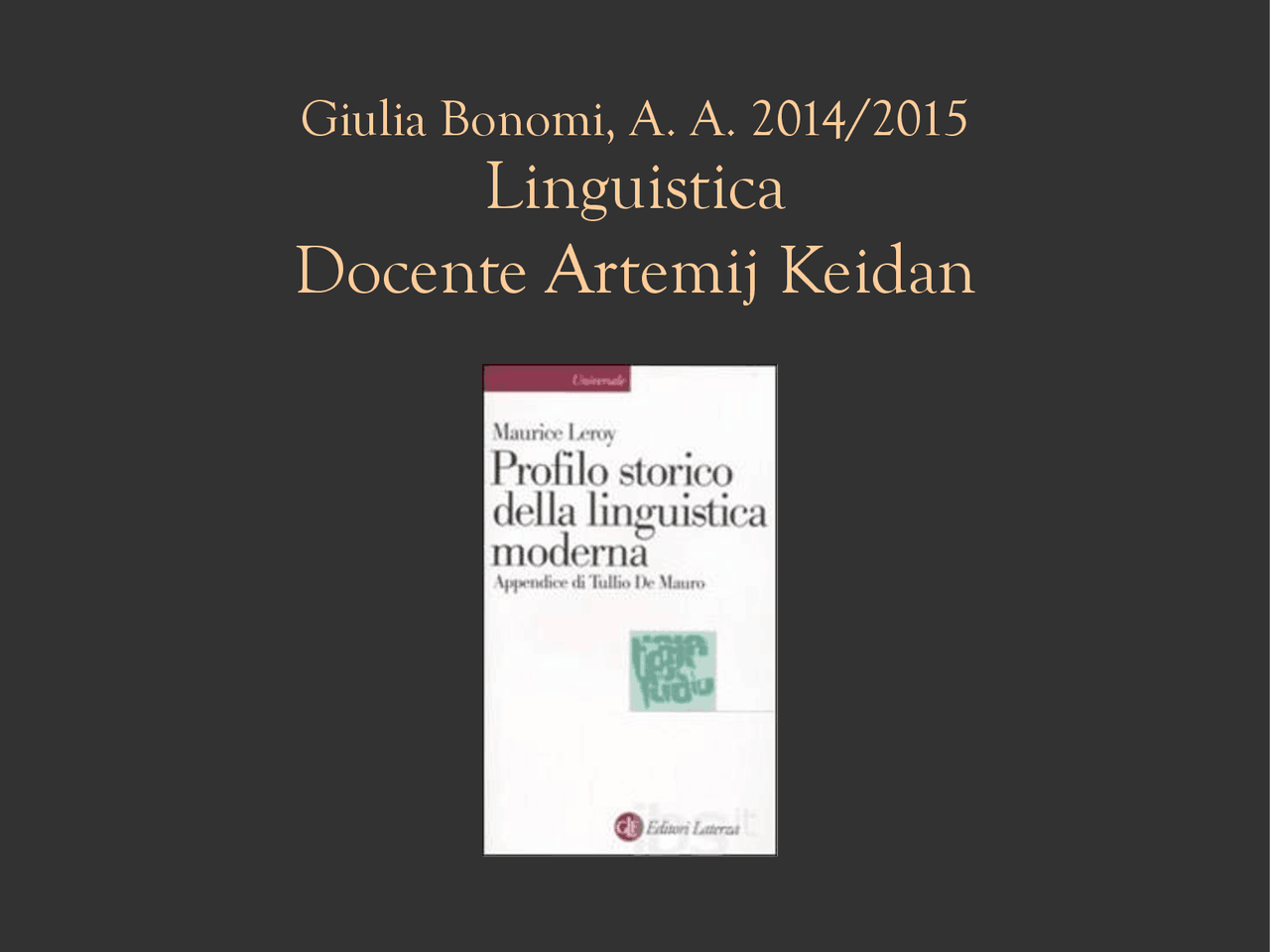 Profilo Storico Della Linguistica Moderna Maurice Leroy Docsity