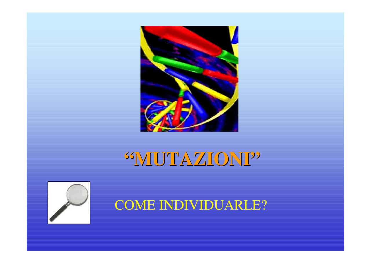 Tecniche Di Laboratorio Docsity