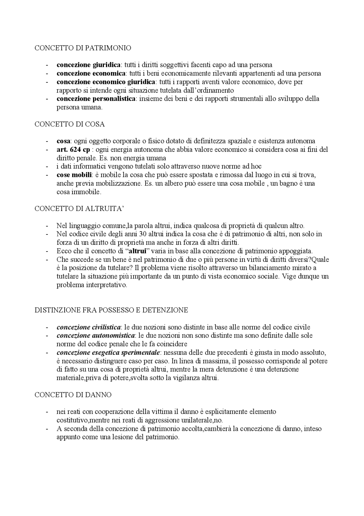 Delitti Contro Il Patrimonio Docsity