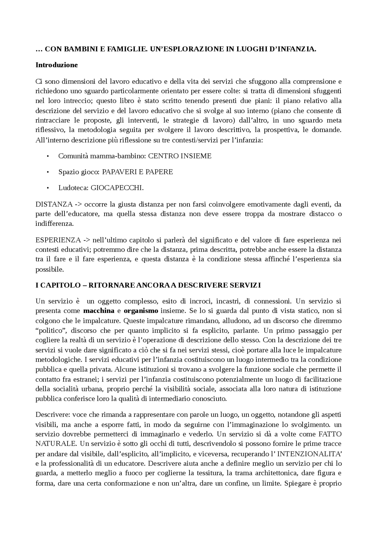 Con Bambini E Famiglie Docsity