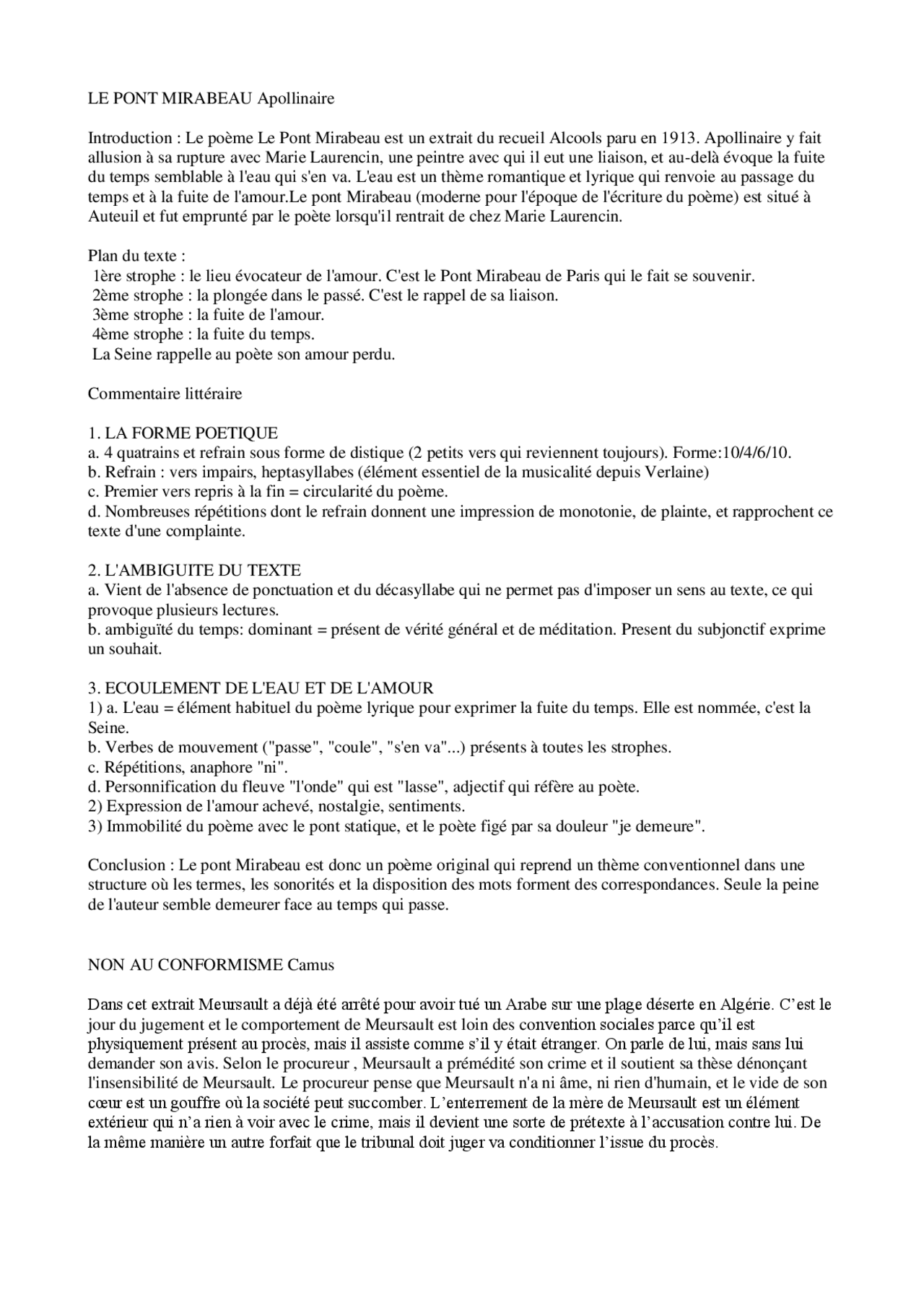 Letteratura Francese Docsity