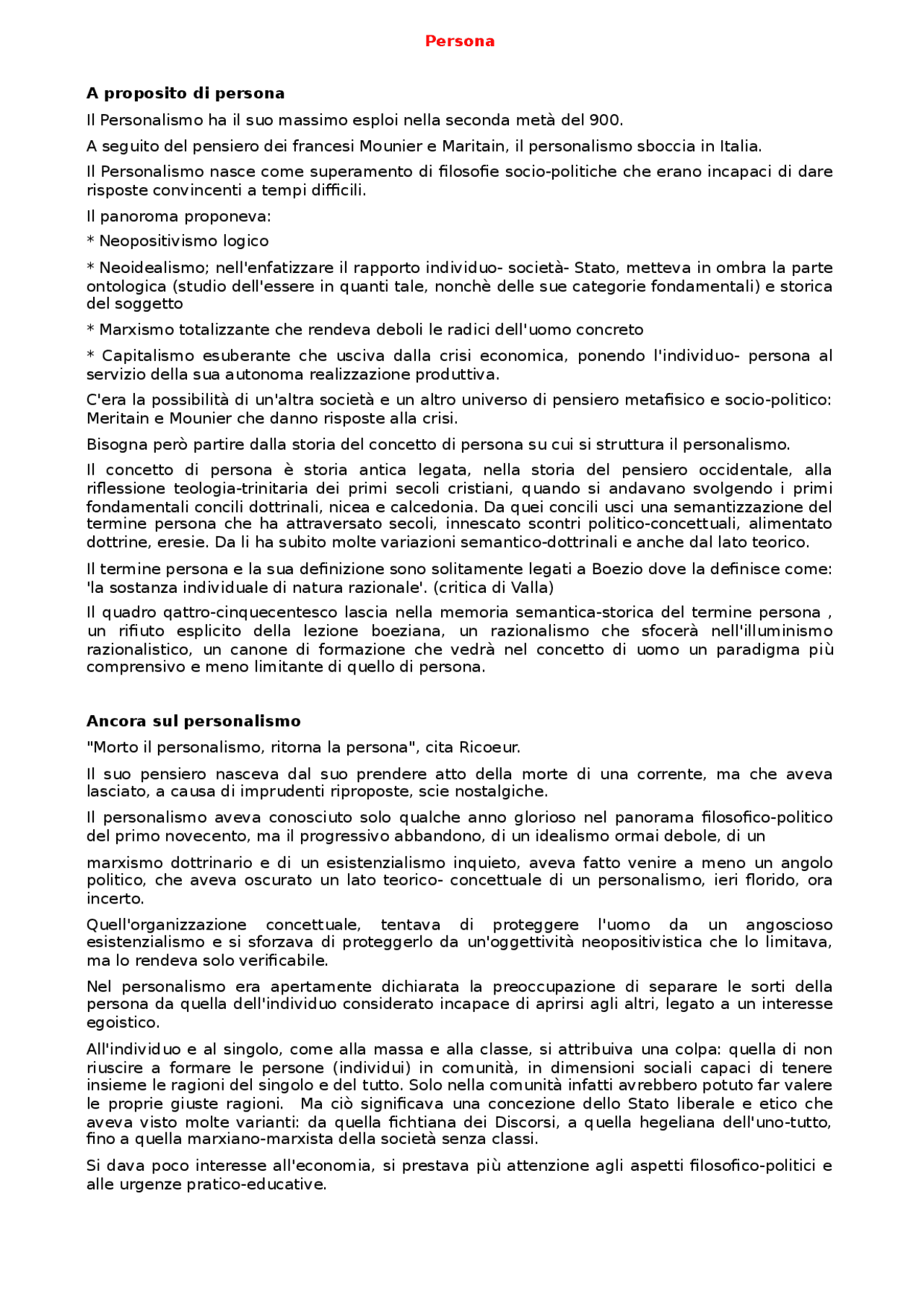 Persona Francesco Mattei Docsity