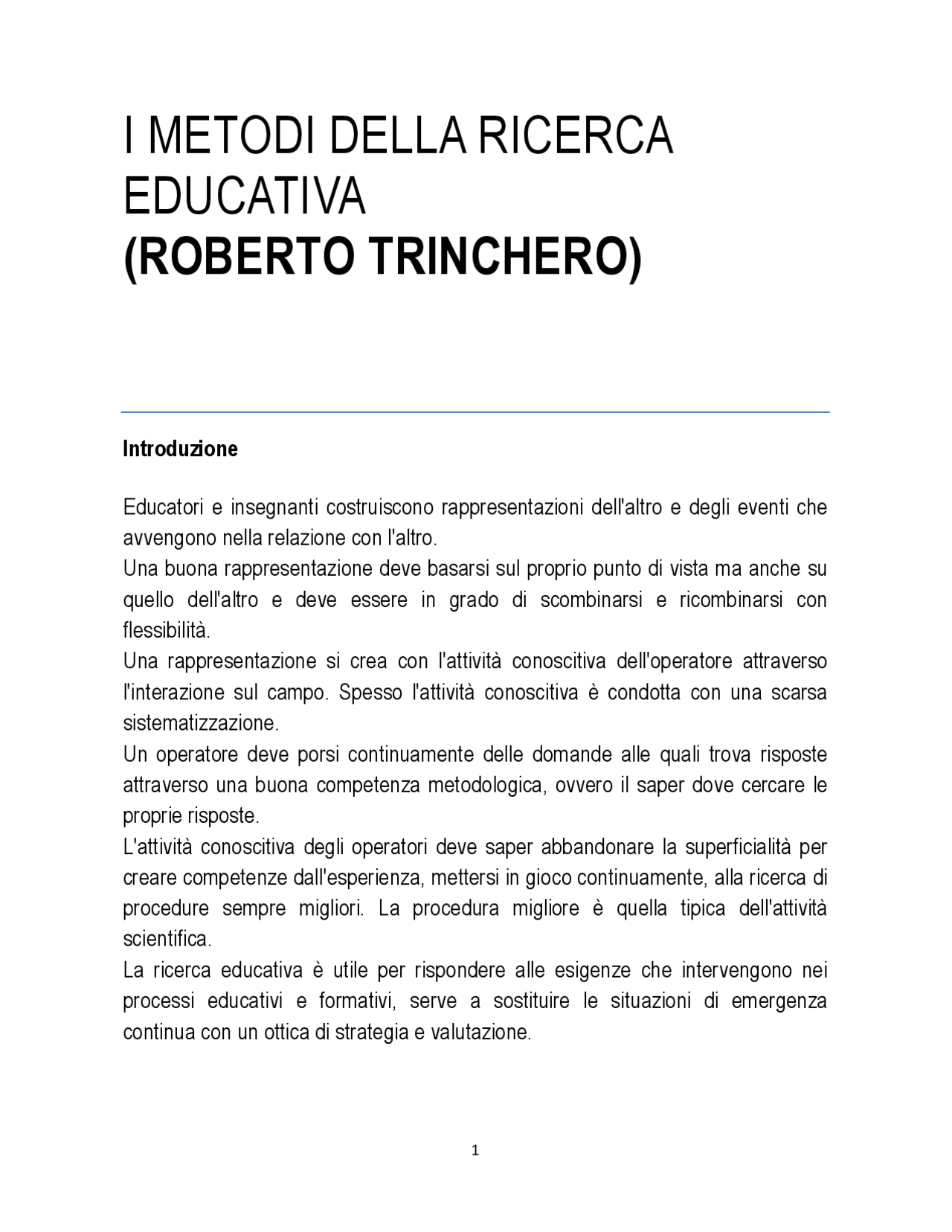 Metodi Di Ricerca Educativa Docsity