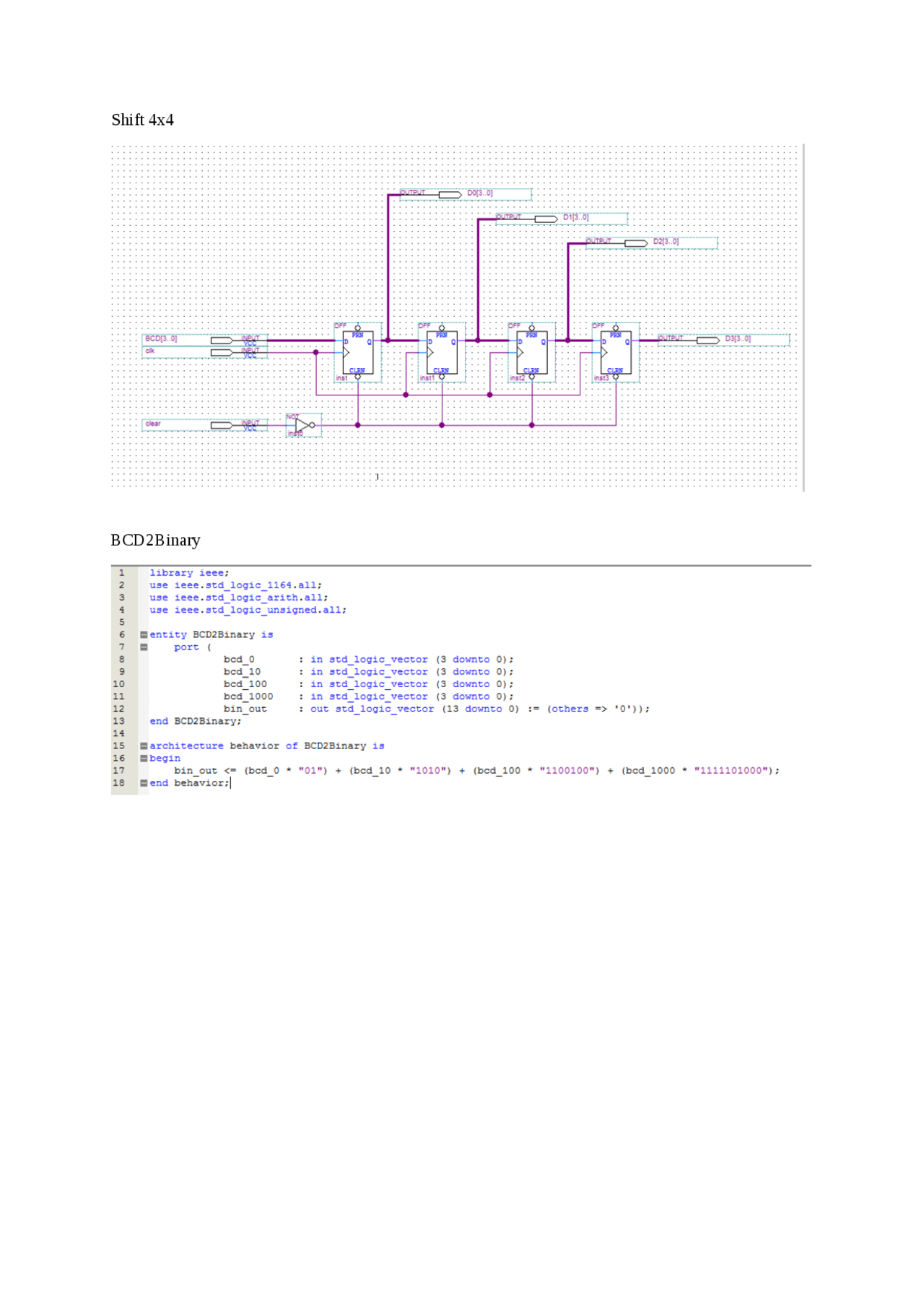Digital code for calculator project - Docsity