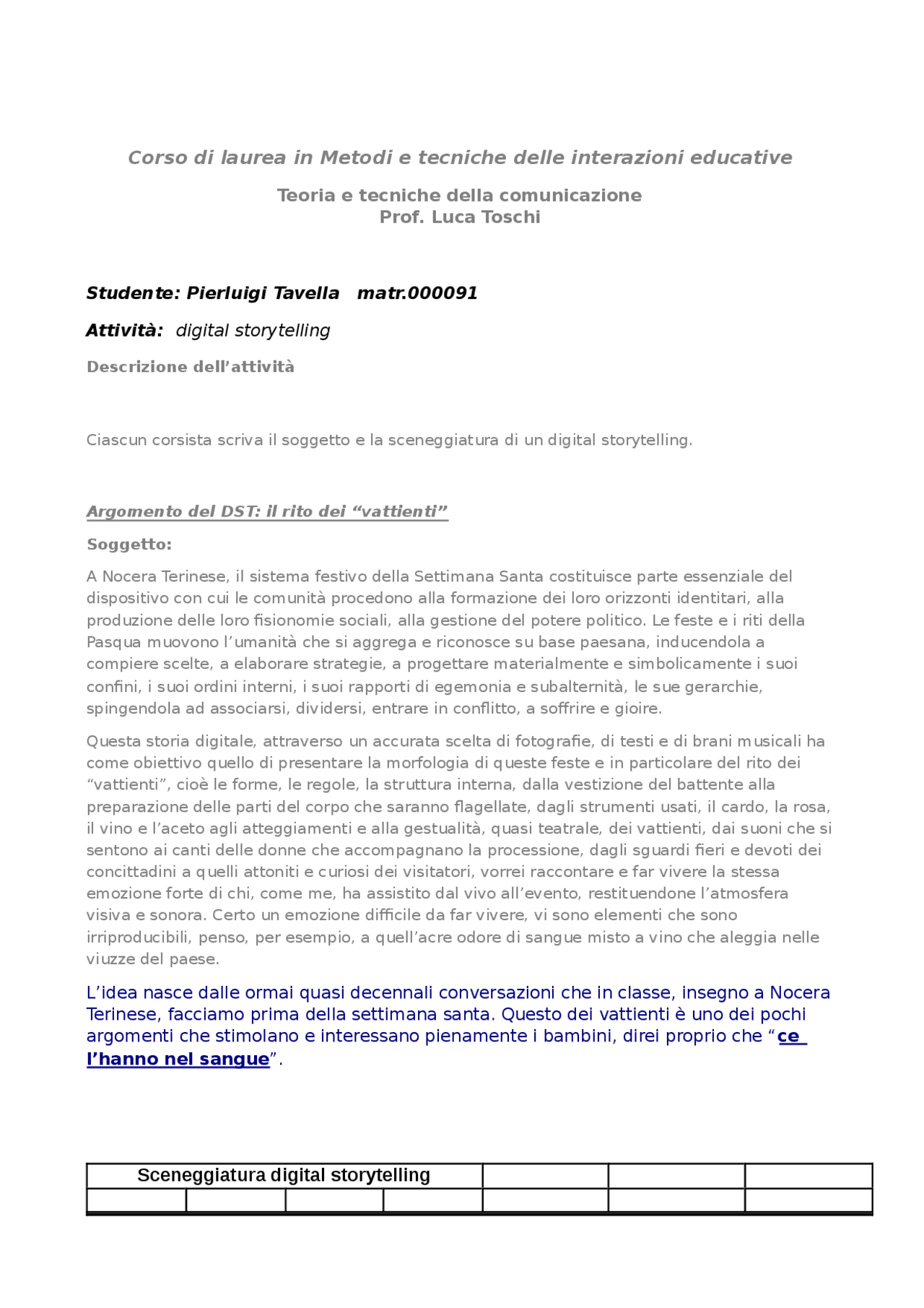 Digital Storytelling Docsity