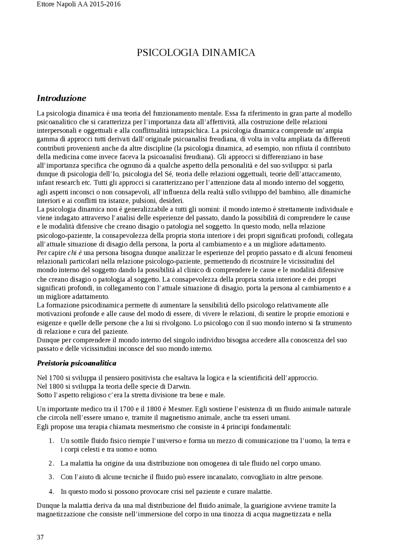 Psicologia Dinamica Salcuni Unipd Docsity