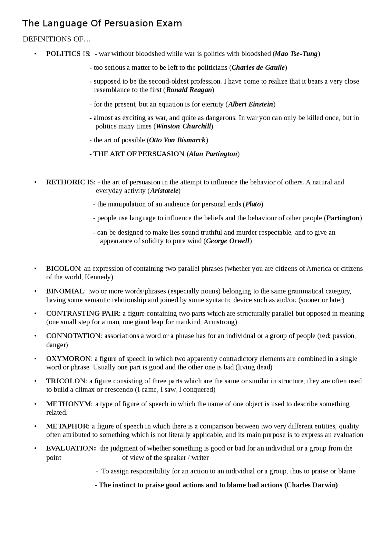 The Language of Persuasion Alan Scott Partington - Docsity