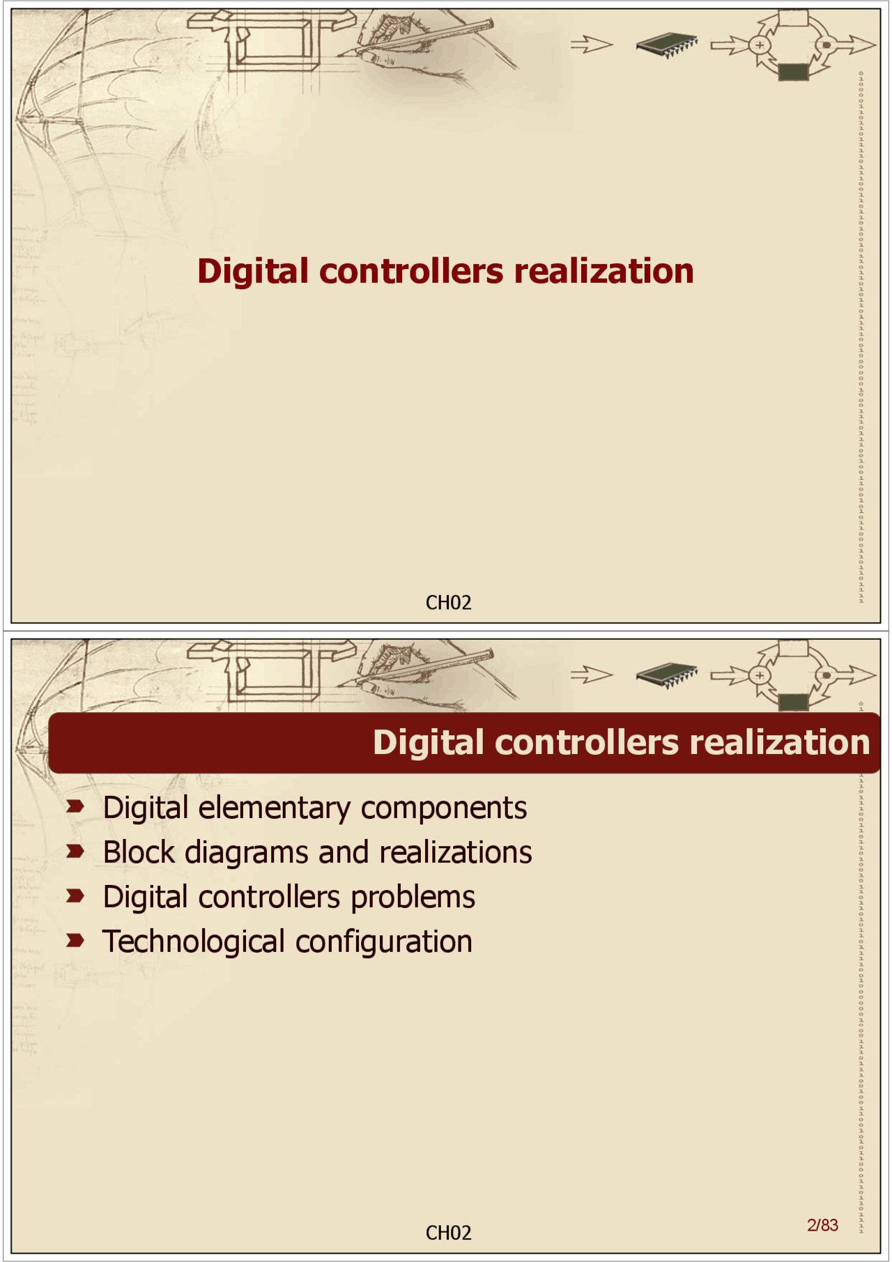 Digital and architecture control - Docsity