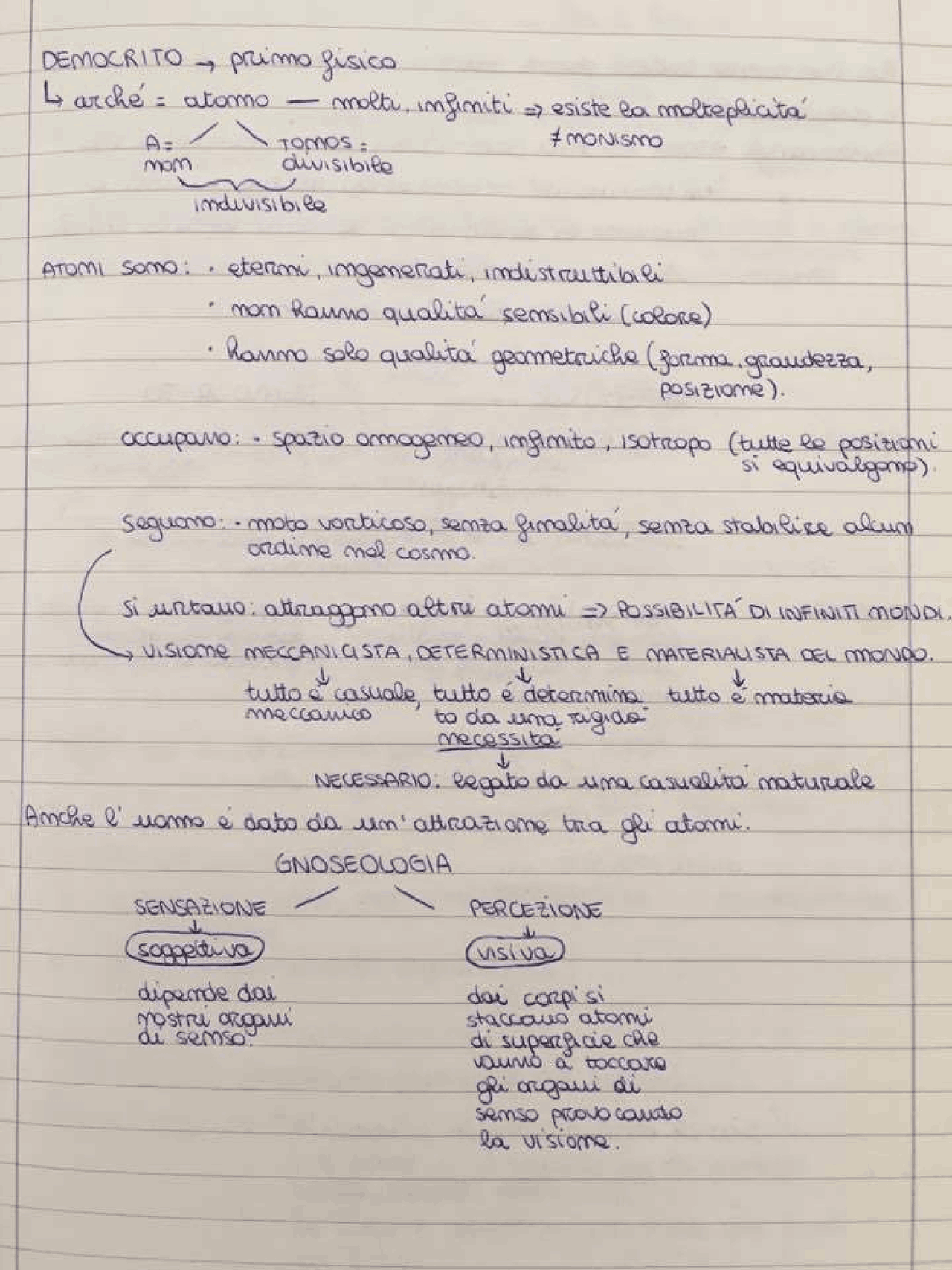 La Filosofia Di Democrito Docsity