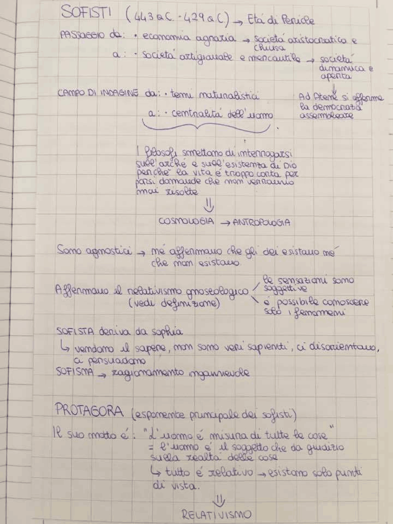 Filosofia dei Sofisti e di Socrate - Docsity