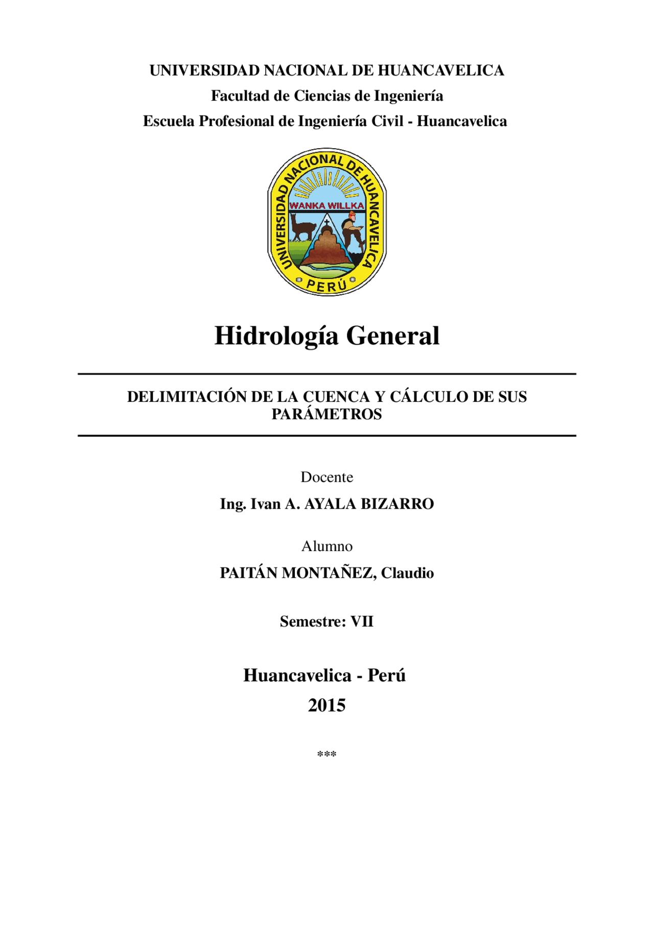 Hidráulica E Hidrología 1 Docsity