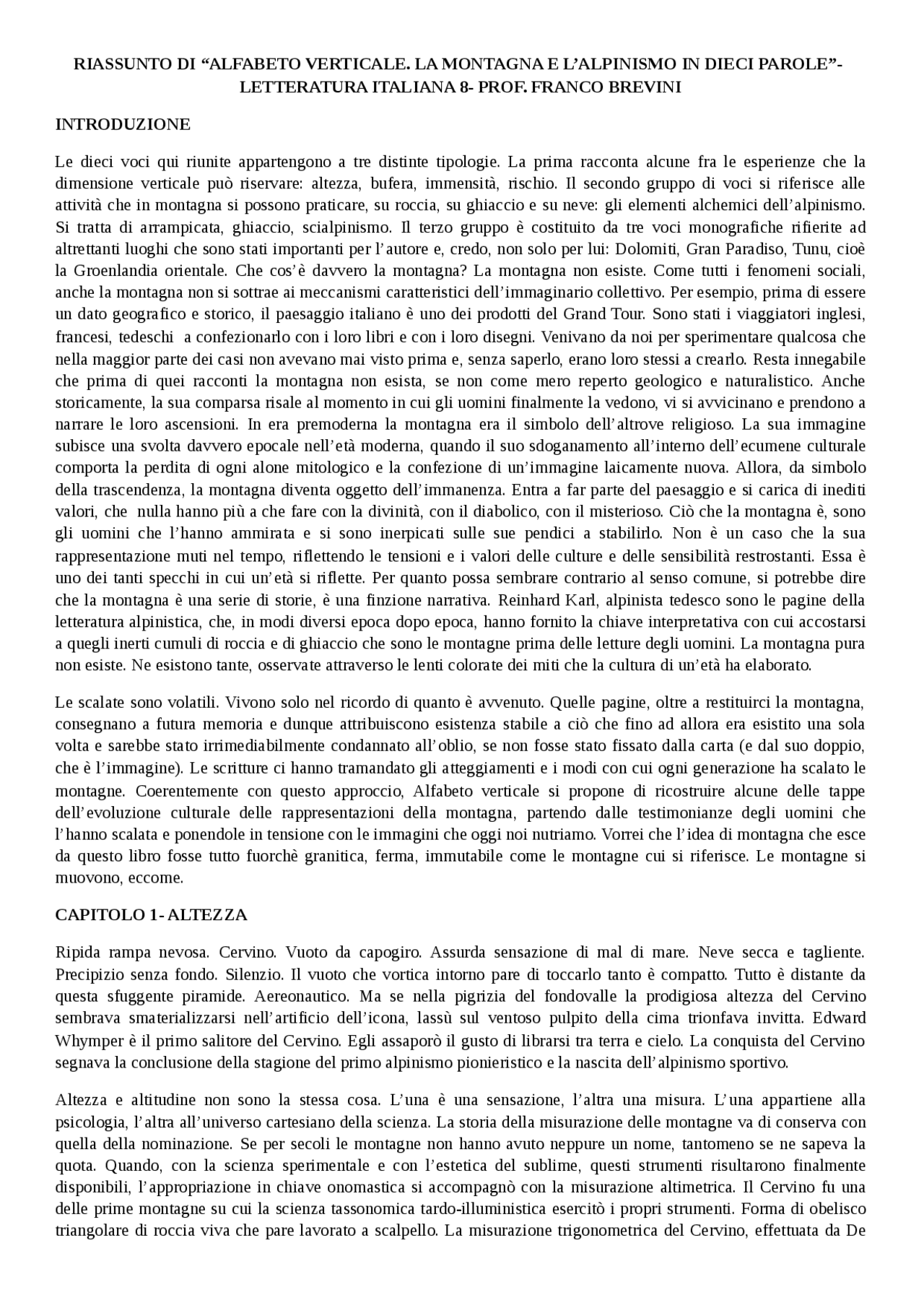 Alfabeto Verticale Brevini Docsity