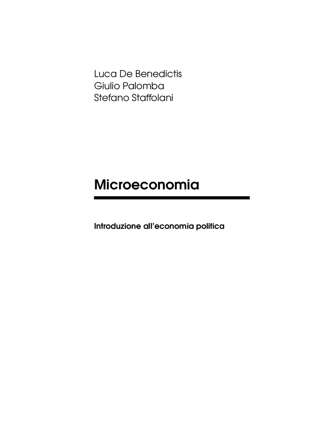 Libro Di Microeconomia Docsity