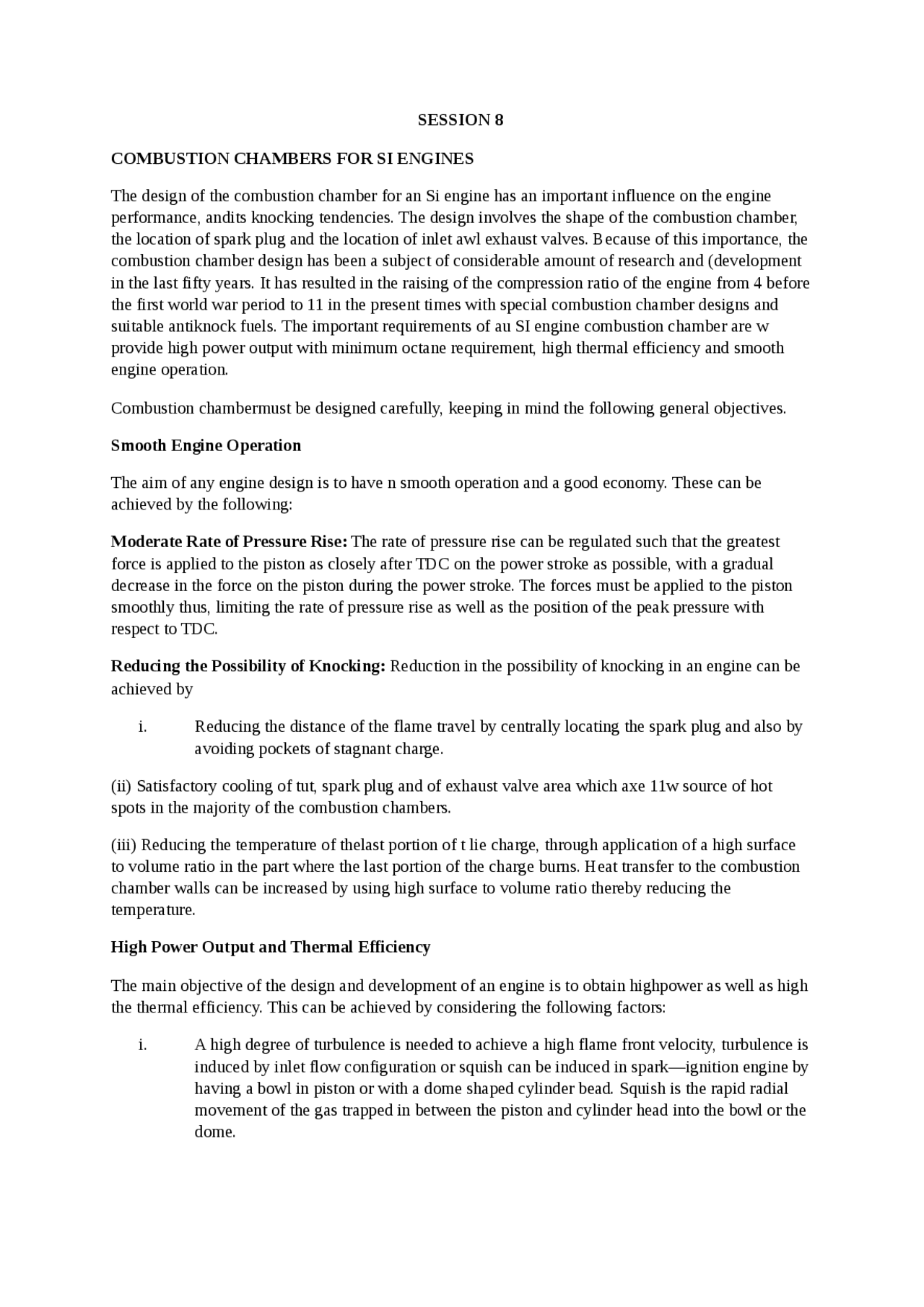 IC COMBUSTION CHAMBERS - Docsity