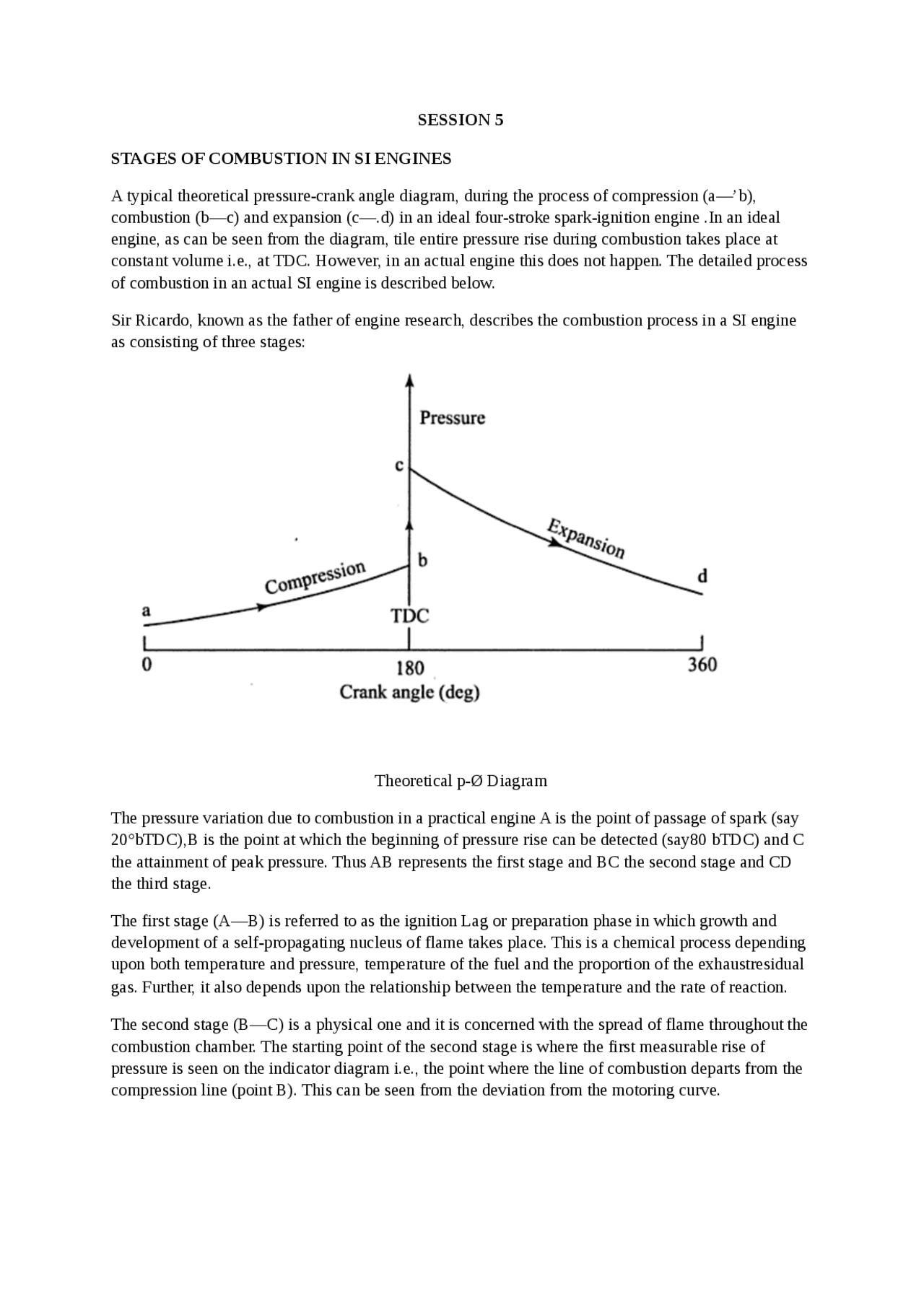 Stages Of Ic Engines Docsity