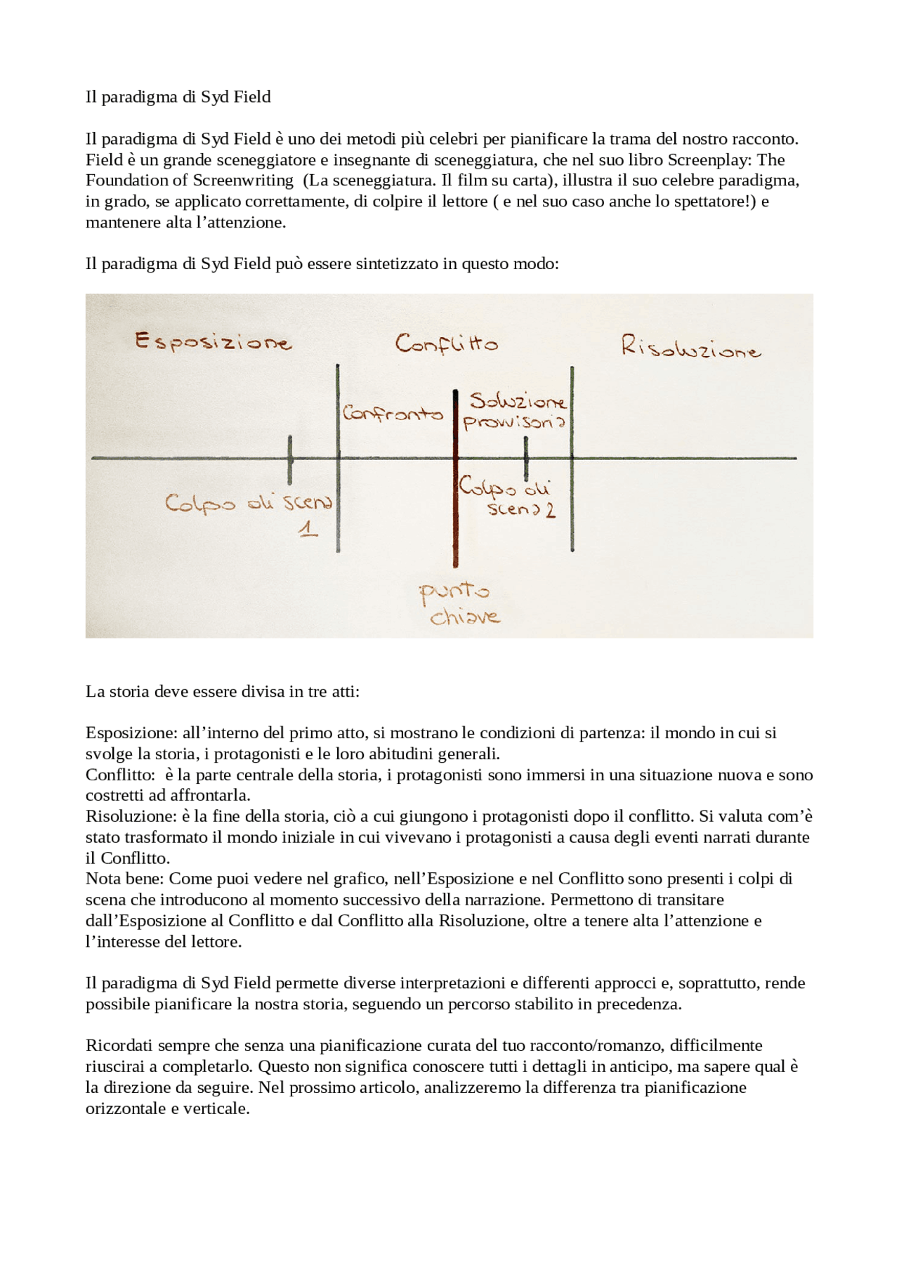Il paradigma di SYd Field | Appunti di Tecniche E Linguaggi Di ...