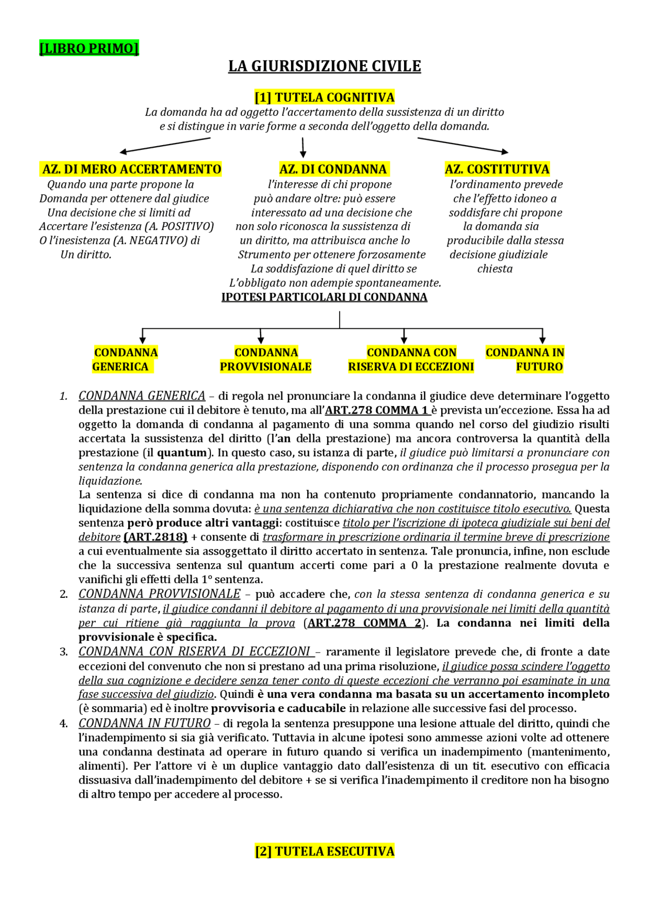 Riassunti Manuale Balena Procedura Civile Docsity