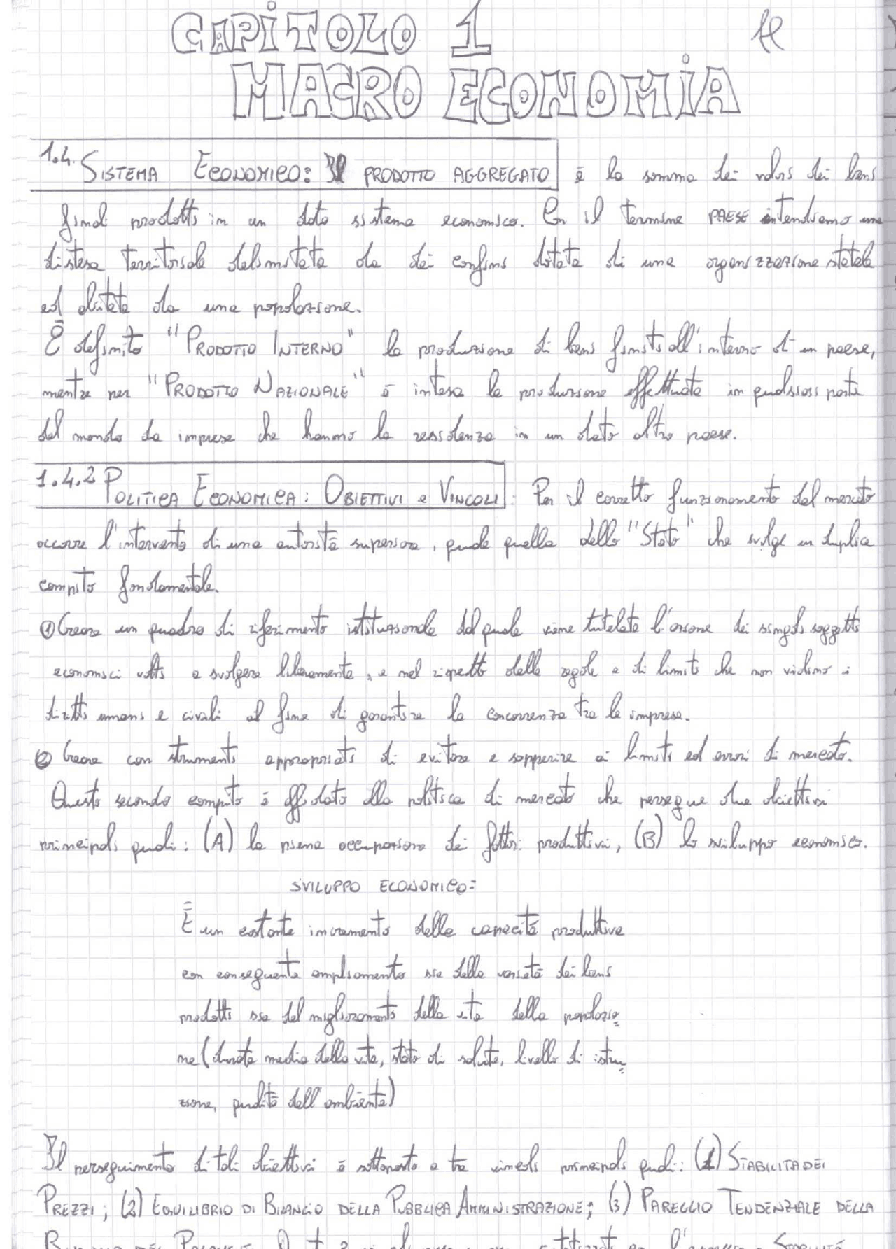 Appunti Macroeconomia Docsity