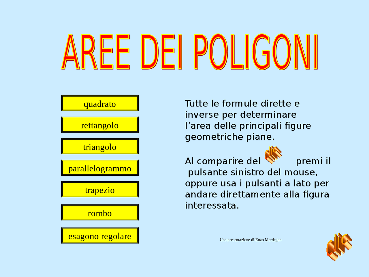 AREE DEI POLIGONI PER UN OTTIMO RIPASSO - Docsity