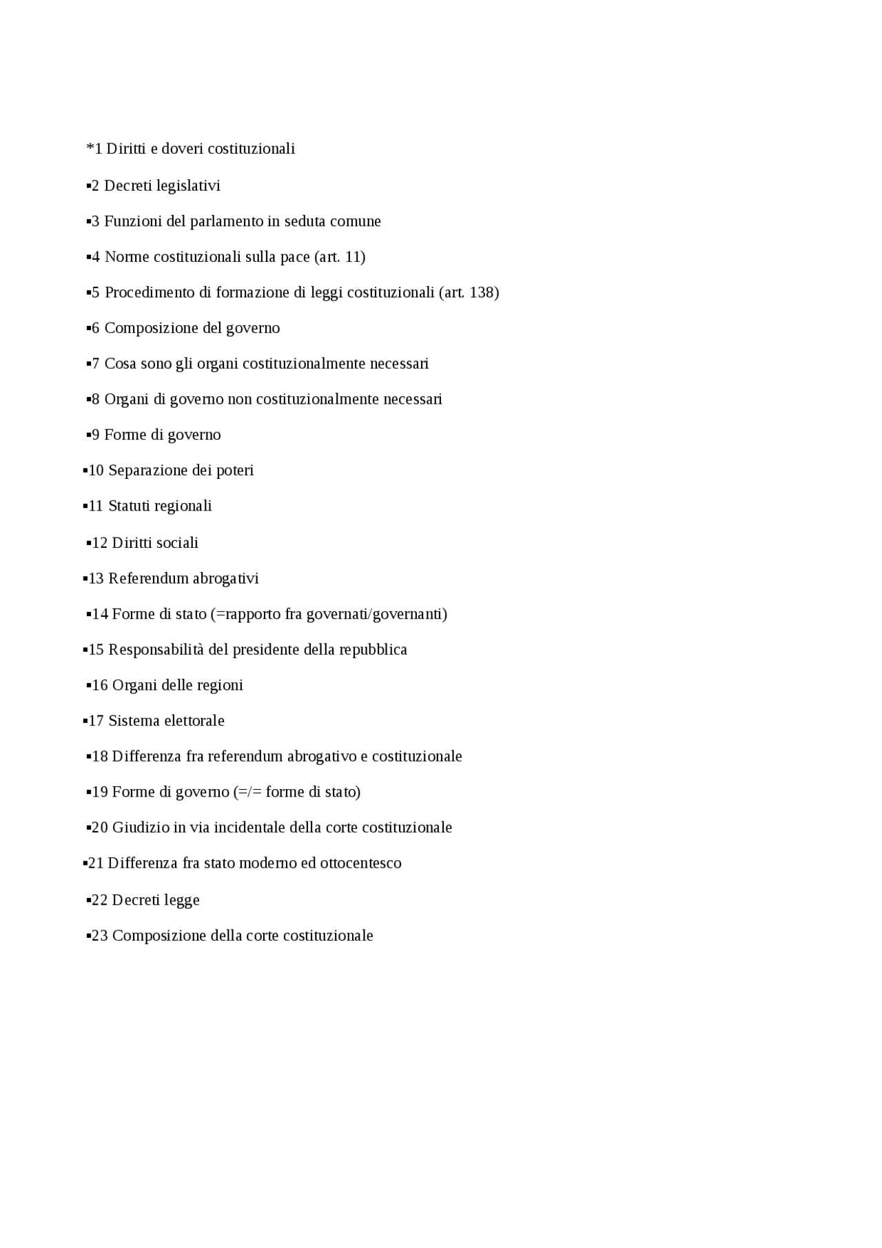 Riassunto/domande e risposte di DIRITTO PUBBLICO - Docsity