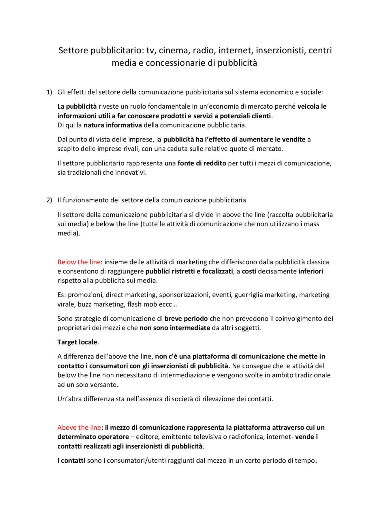 Riassunto Dispensa E Agcom Prof Gambaro Docsity