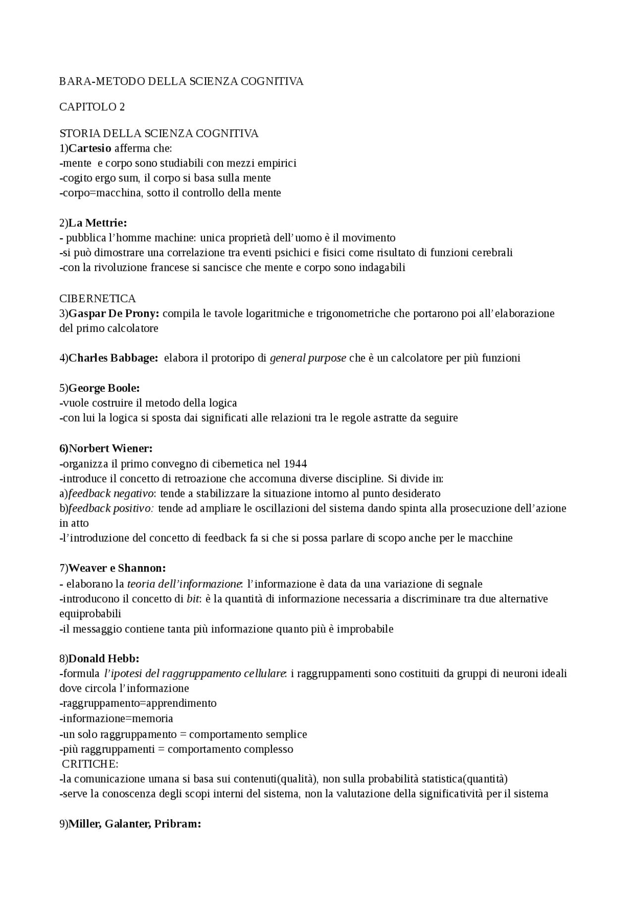 Riassunto Bara E Plutchick Docsity