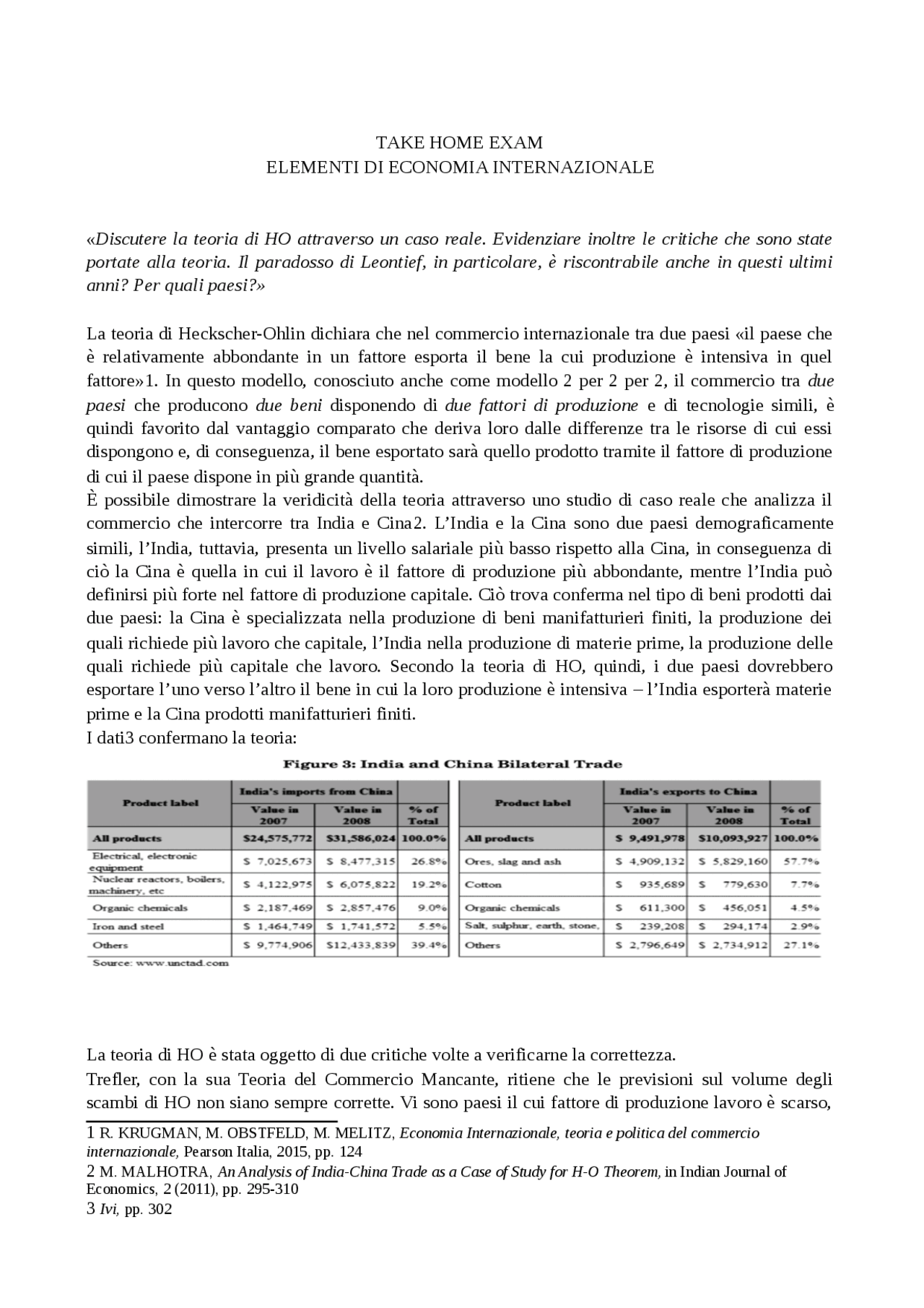 Economia Internazionale Docsity