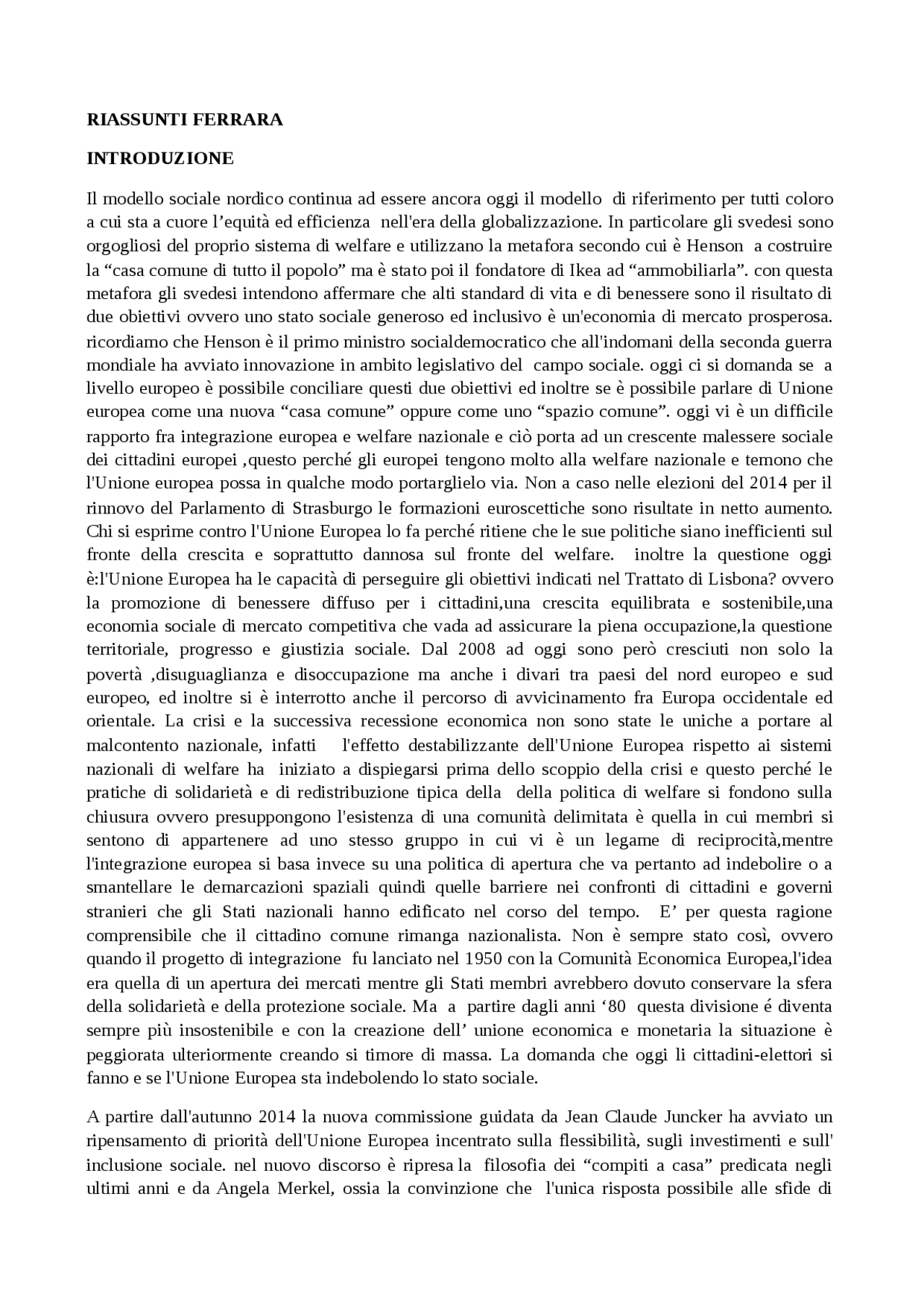Riassunti Testo Rotta Di Collisione Docsity