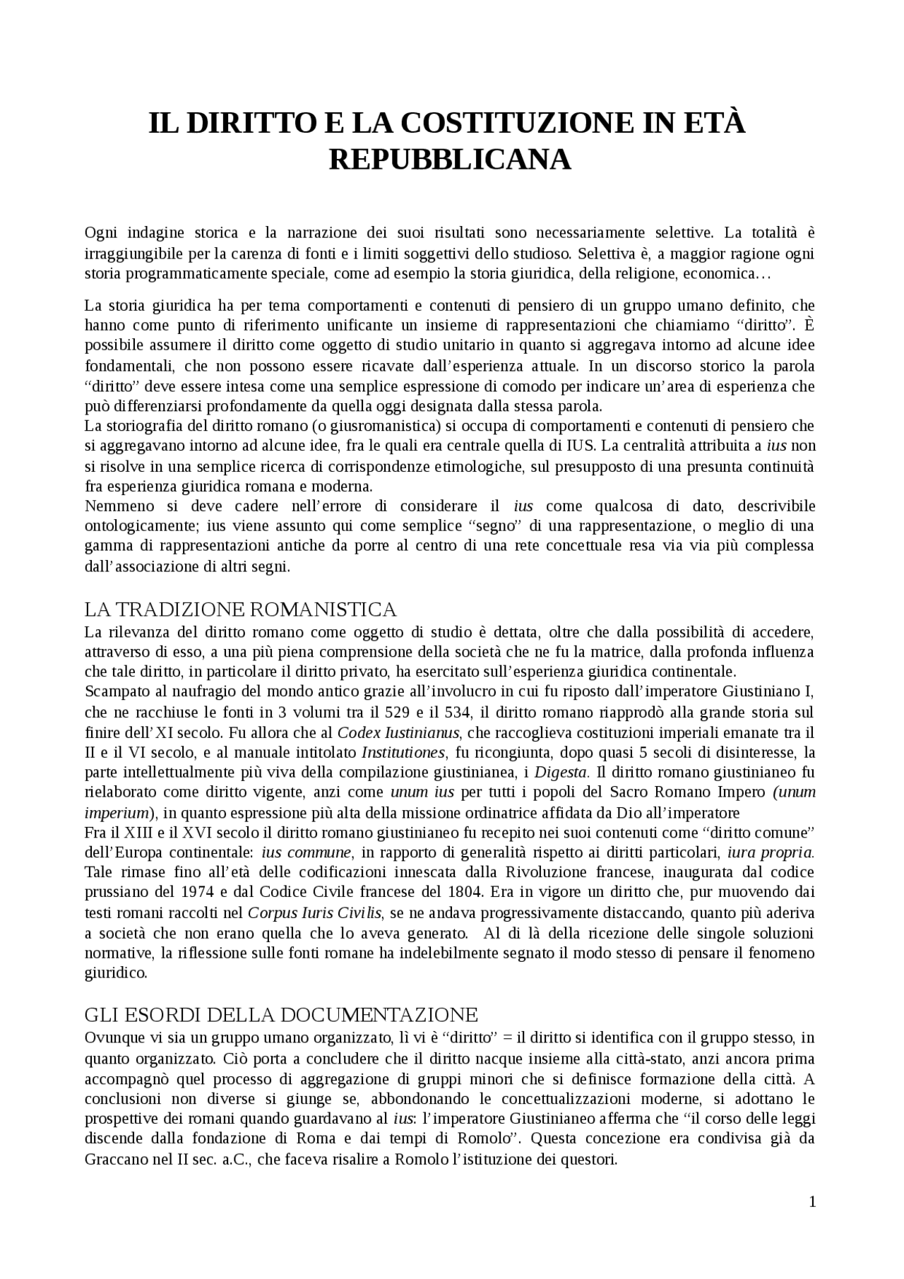 Esame Di Diritto Romano Docsity