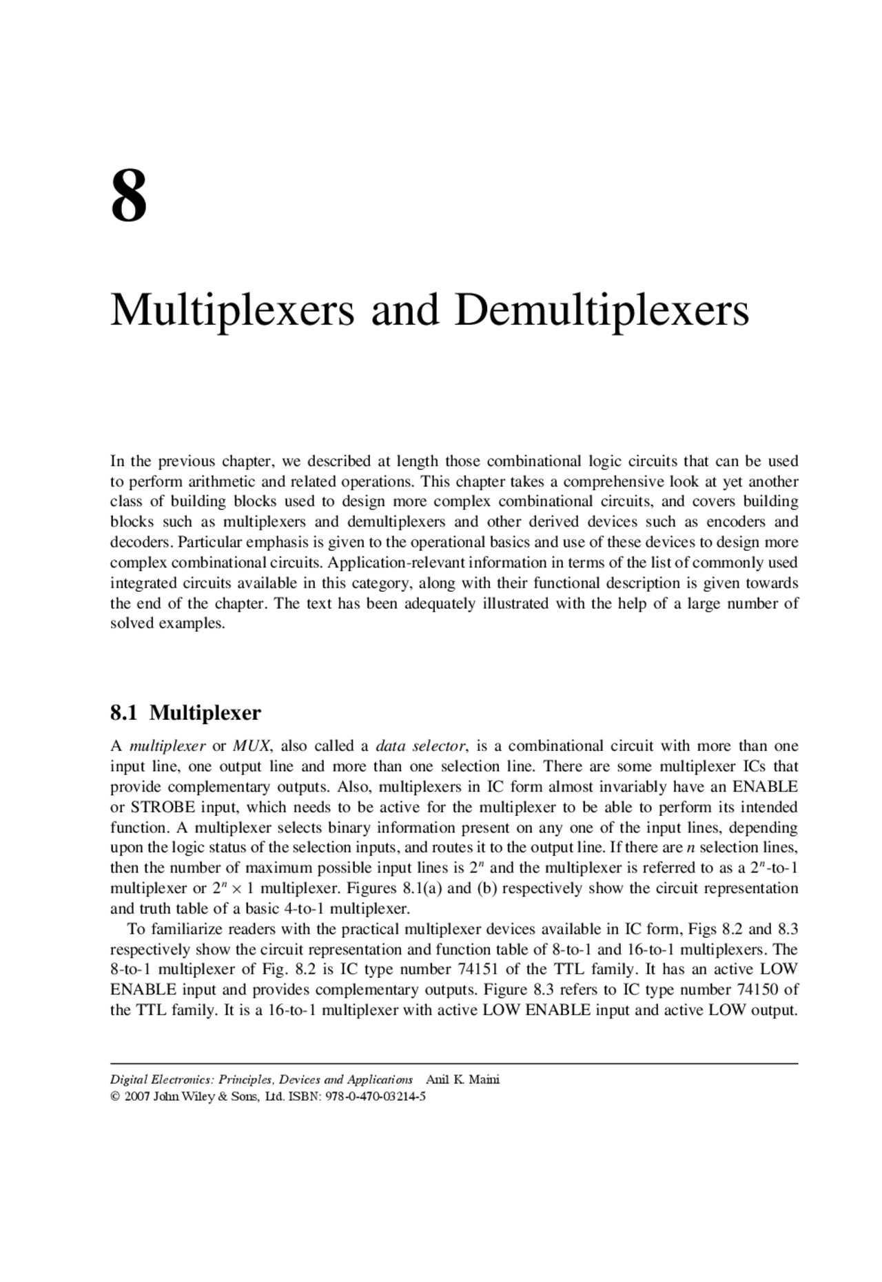 multiplexers and demultiplexers | Lecture notes Digital Electronics ...