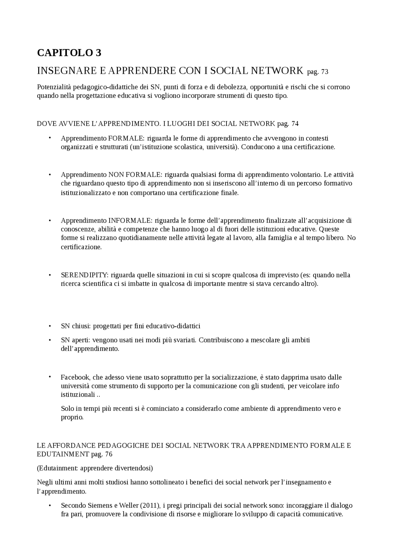I Social Network Nelleducazione Docsity