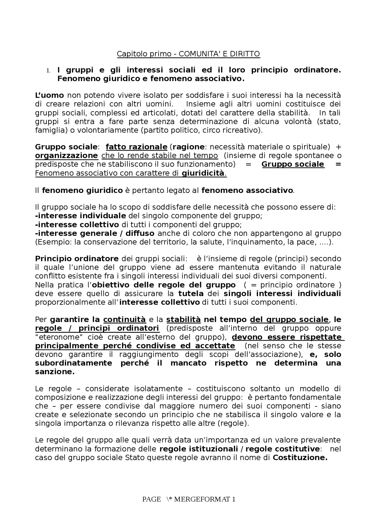 Diritto Costituzionale Martines Docsity