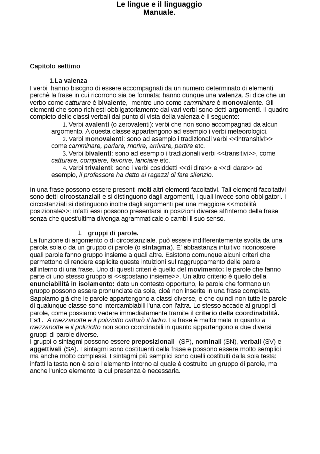 Le Lingue E Il Linguaggio Graffi E Scalise Docsity