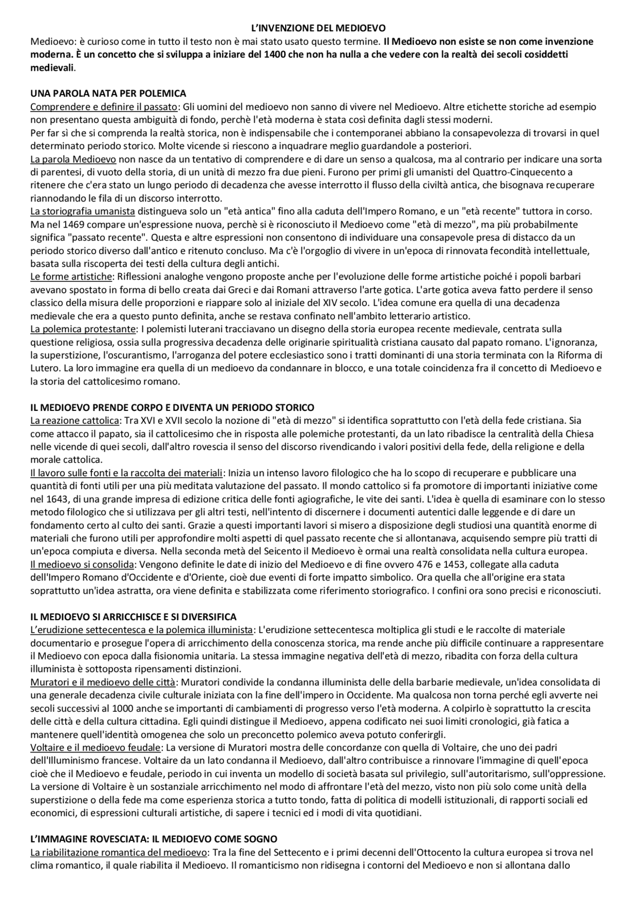 Storia Medievale Basso Docsity