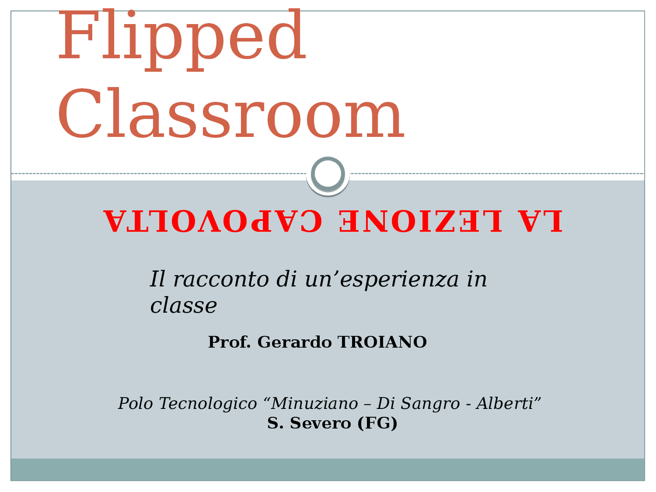 Flipped Classroom Insegnamento Capovolto Docsity