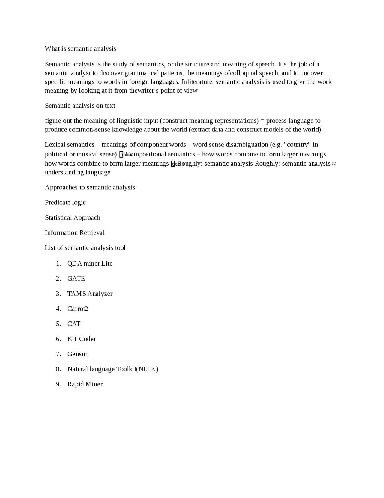 What Is Semantic Analysis Docsity