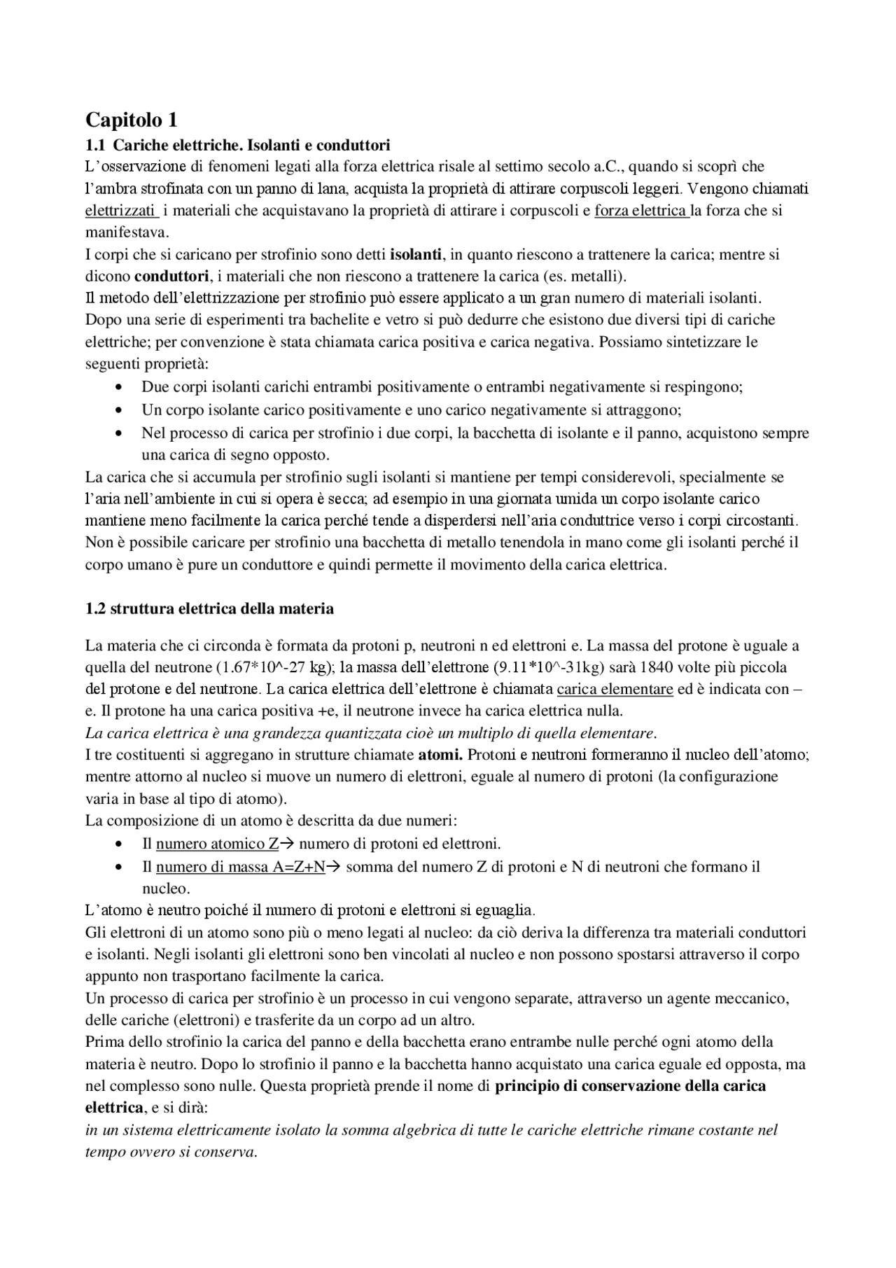 Fisica 2 1°cap Mazzoldi Docsity