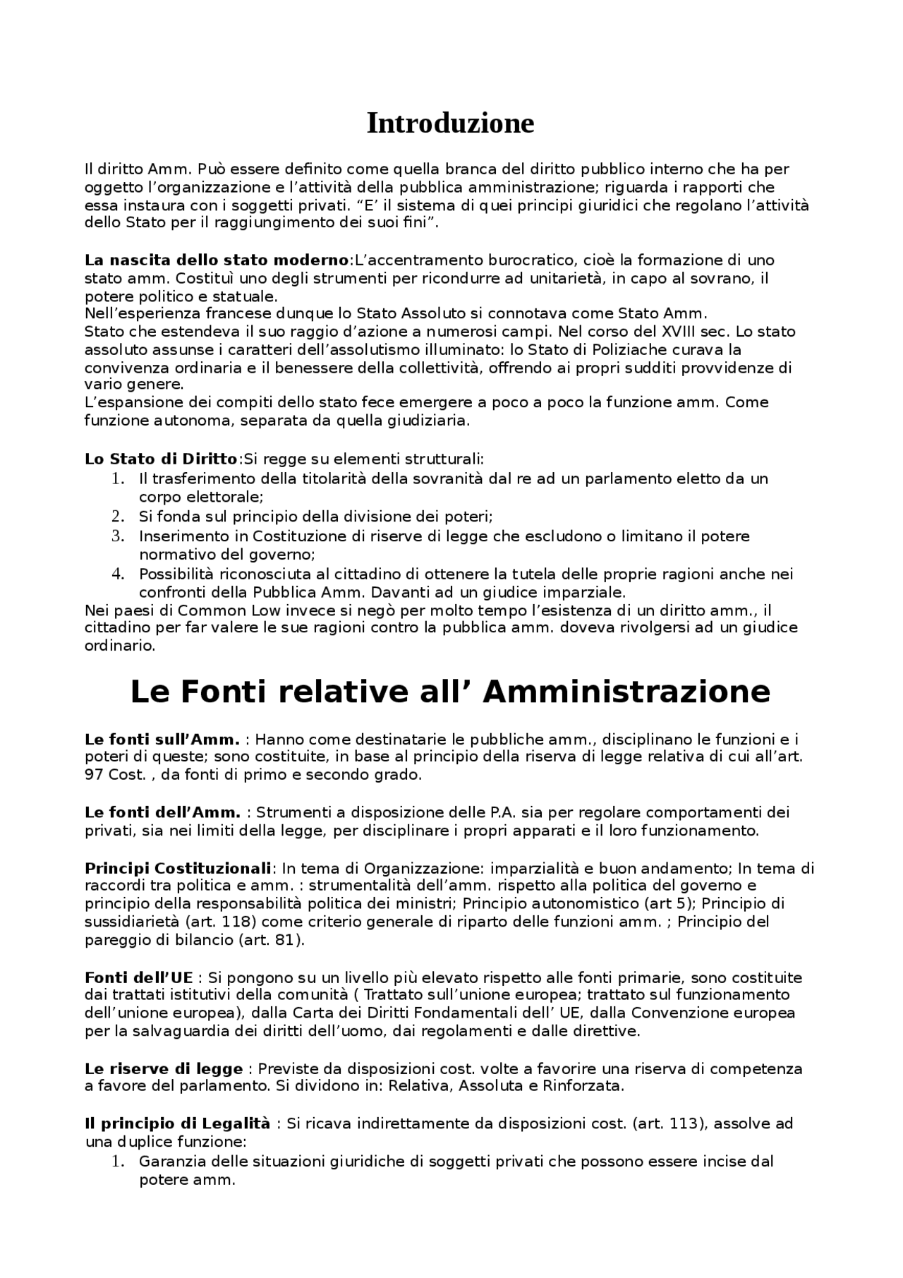 Manuale Di Diritto Amministrativo Clarich Docsity