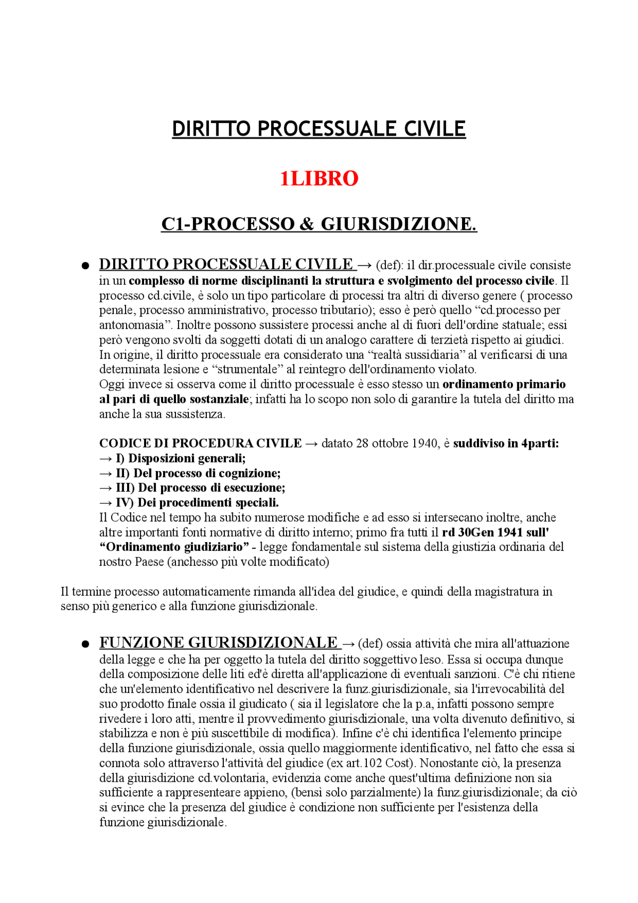 Ricci Diritto Processuale Civile Vol 1 Docsity