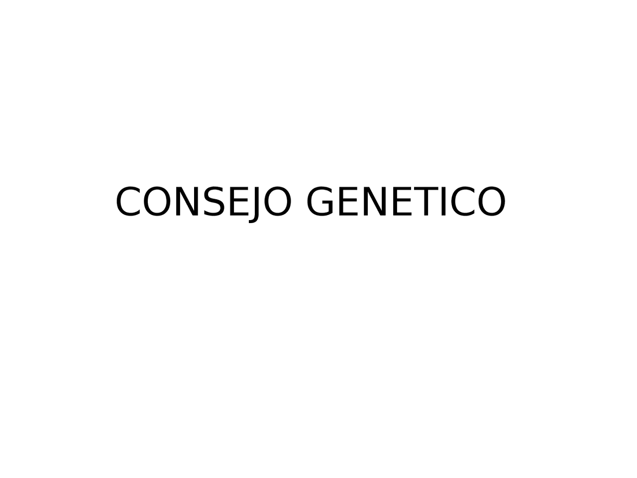 consejo genetico y diagnostico genetico | Diapositivas de Ética | Docsity