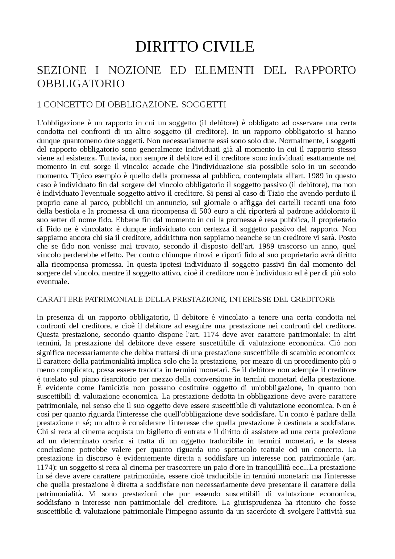 Diritto Civile Riassunto Del Libro Schemi E Mappe Concettuali Di